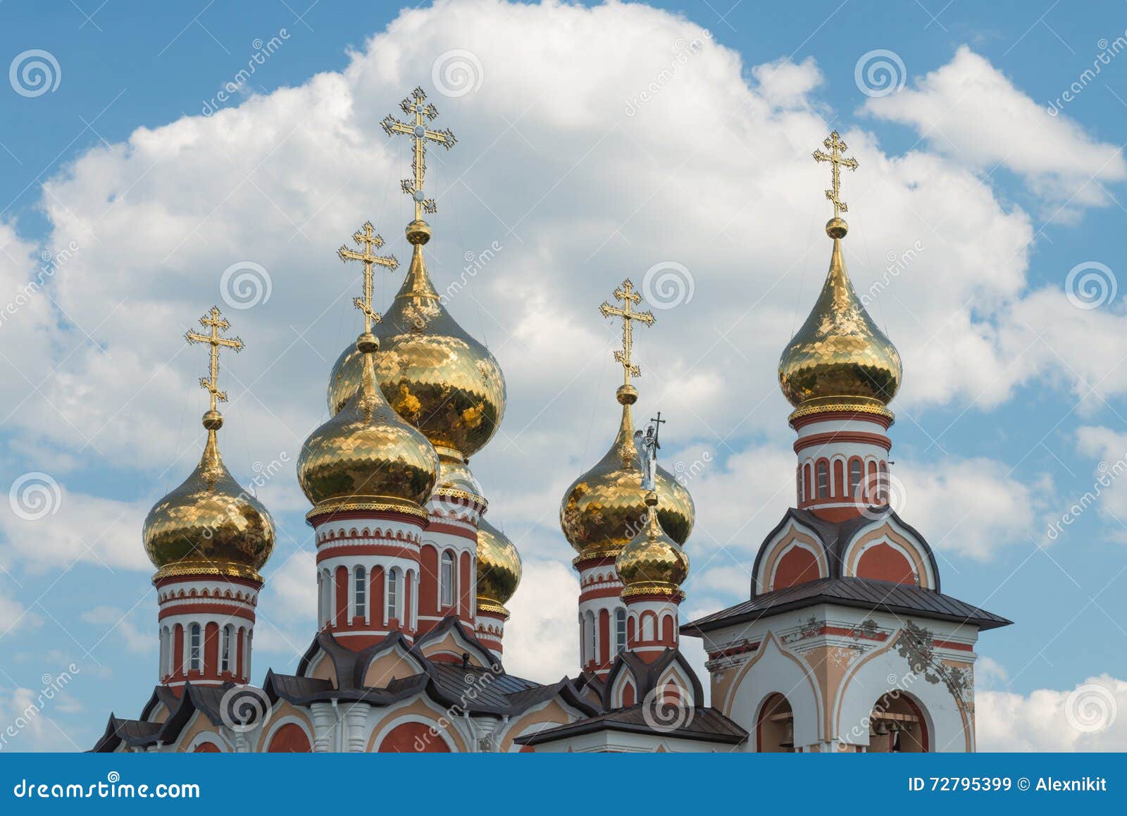 Gilded dome of church stock image. Image of dome, gilded - 72795399