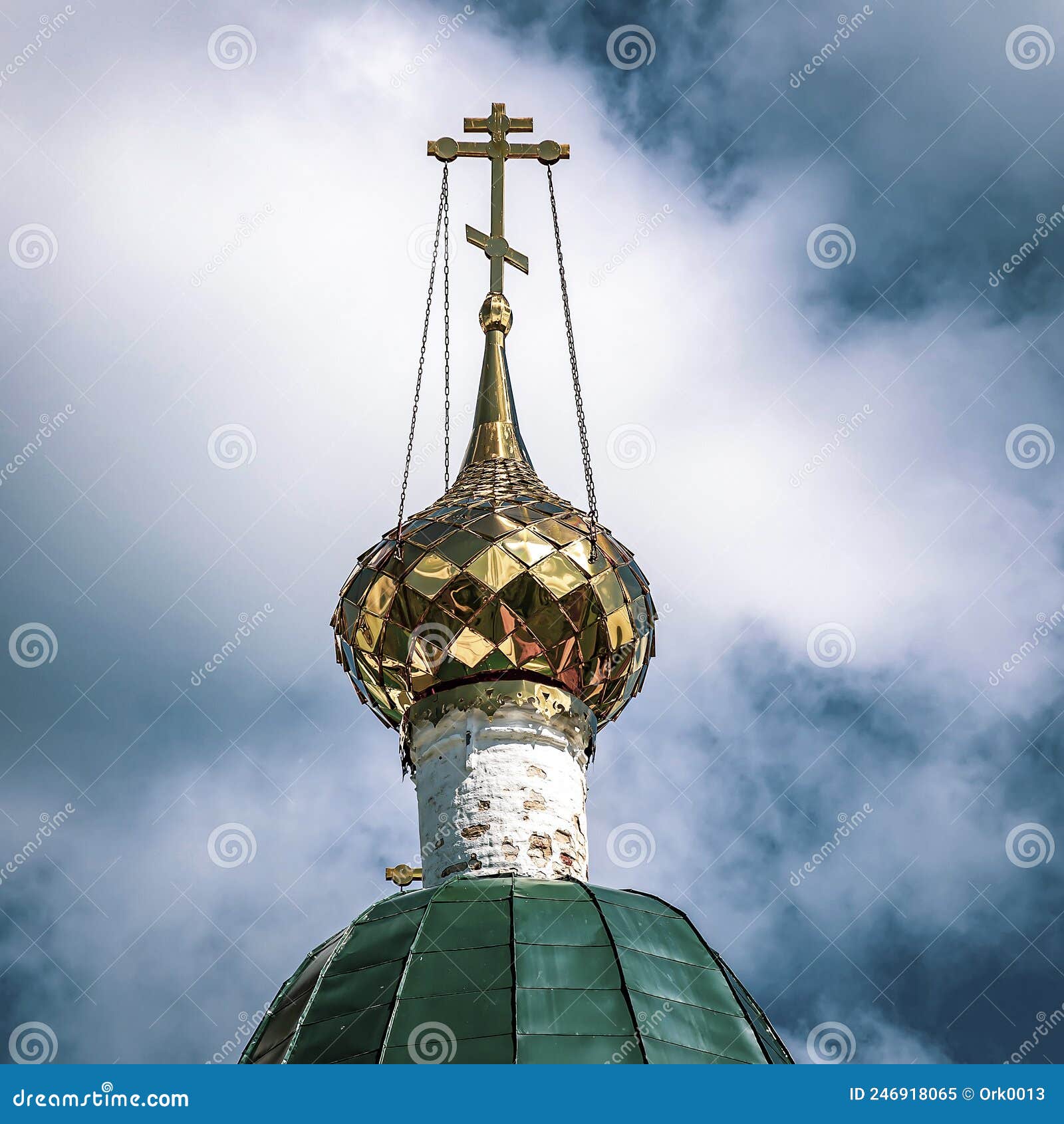 The Dome of the Orthodox Church Stock Image - Image of christianity ...
