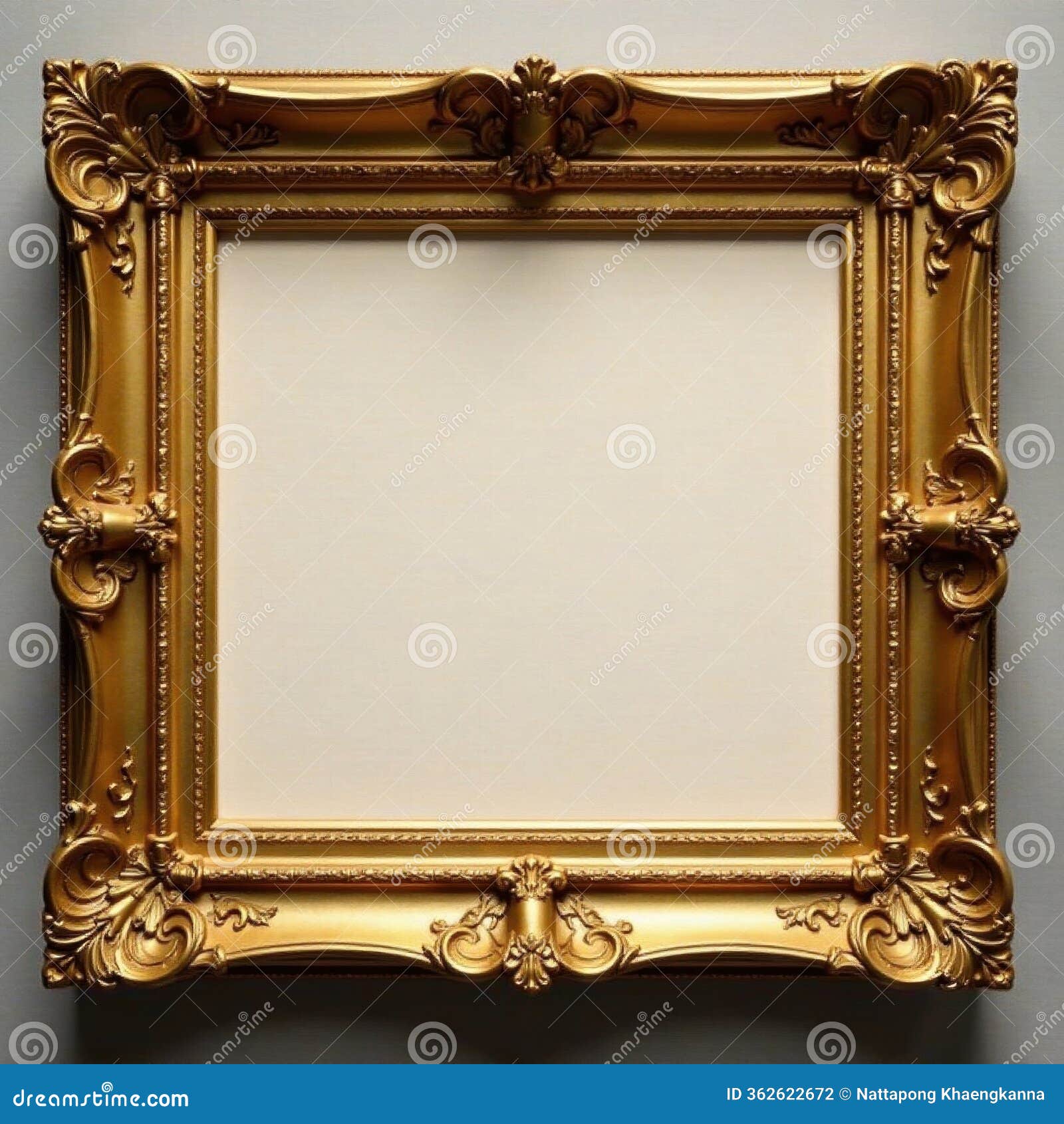 Gilded Frame Encasing Artwork, Museum Setting, Texture, Elegant ...