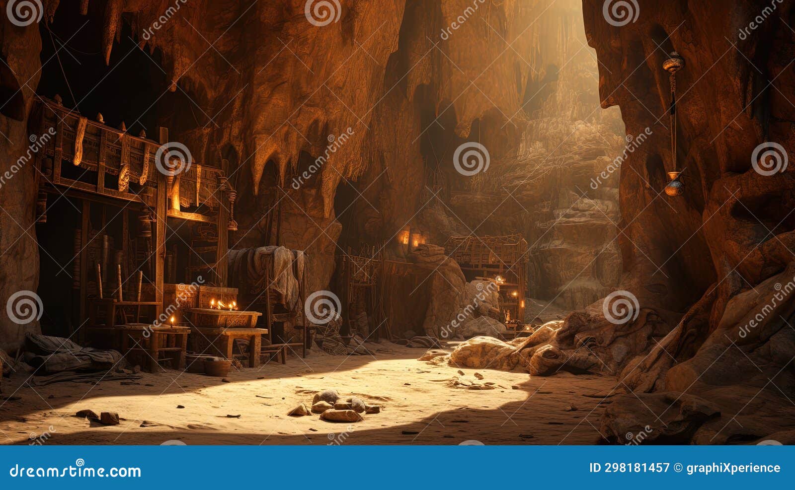 Gilded Secrets of the Pirates Lair Stock Illustration - Illustration of ...