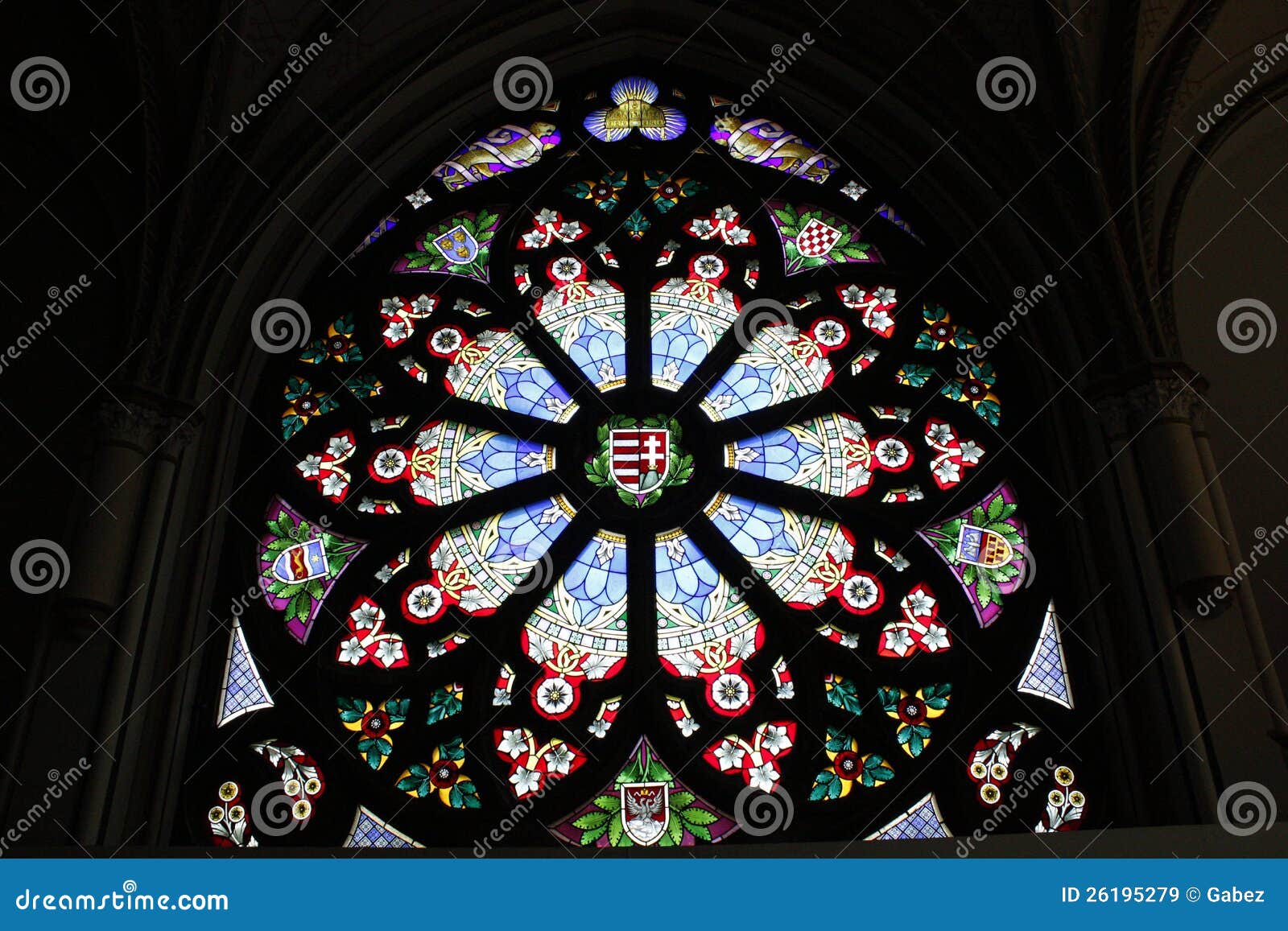 Gilded window stock image. Image of tourism, flower, europe - 26195279