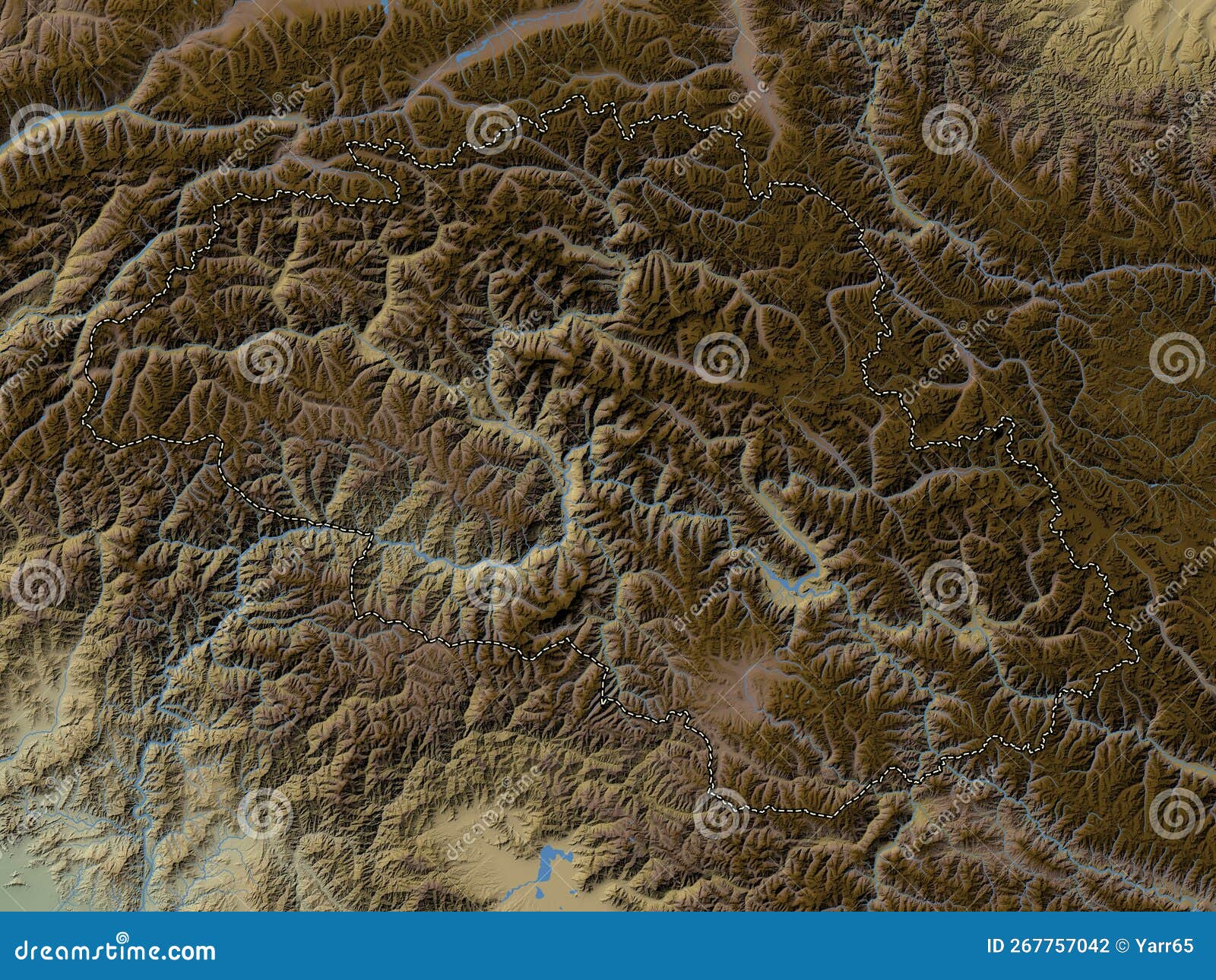 Gilgit-Baltistan, Pakistan. Physical. No Legend Stock Illustration ...