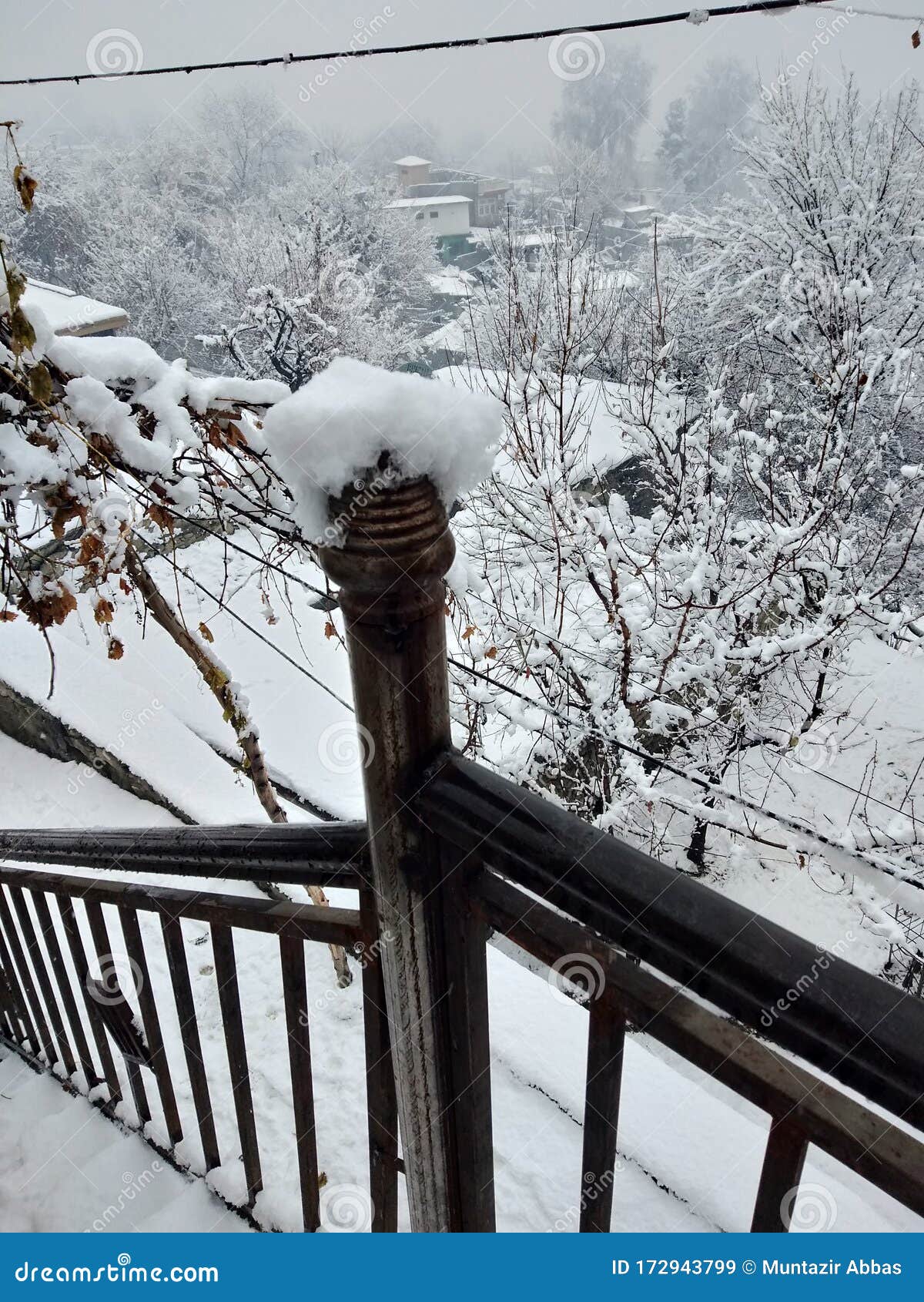 Gilgit-Baltistan Snow Fall Beautiful View Stock Image - Image of view ...