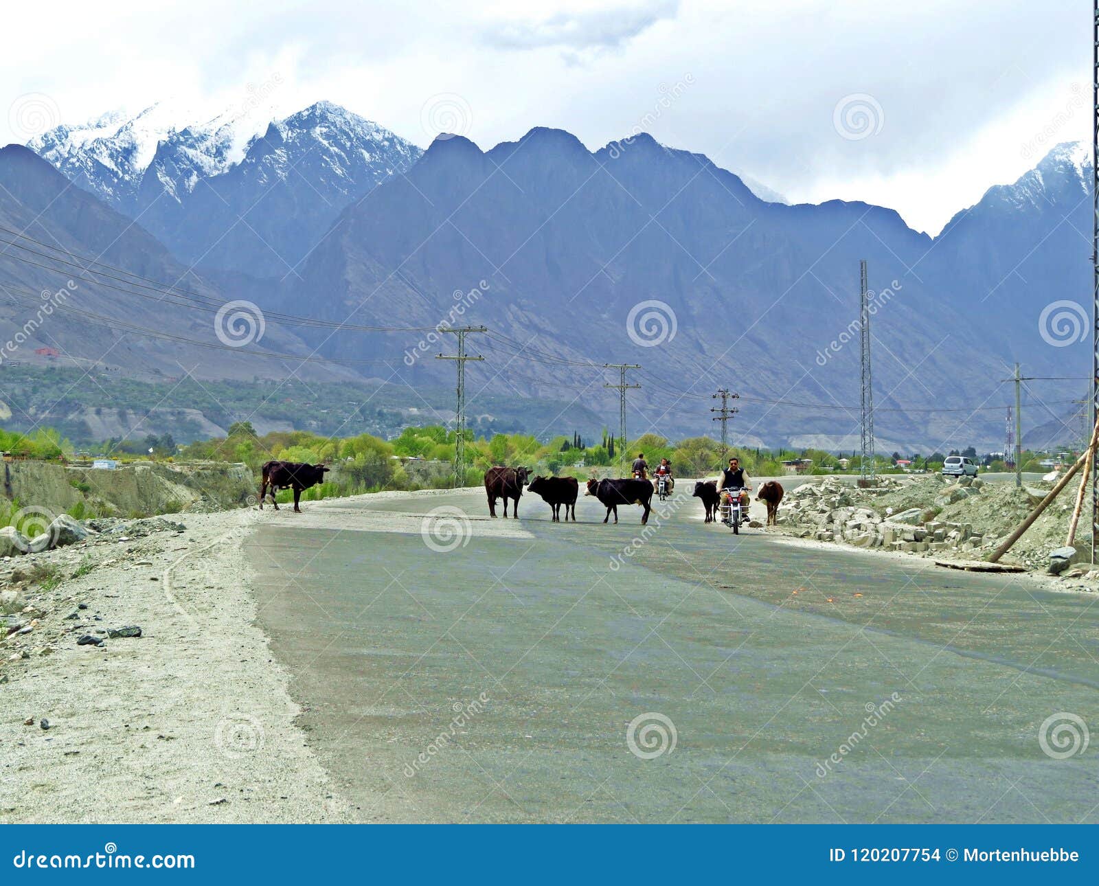 Road Towards Gilgit, District Capital of Gilgit-Baltistan, Pakistan ...