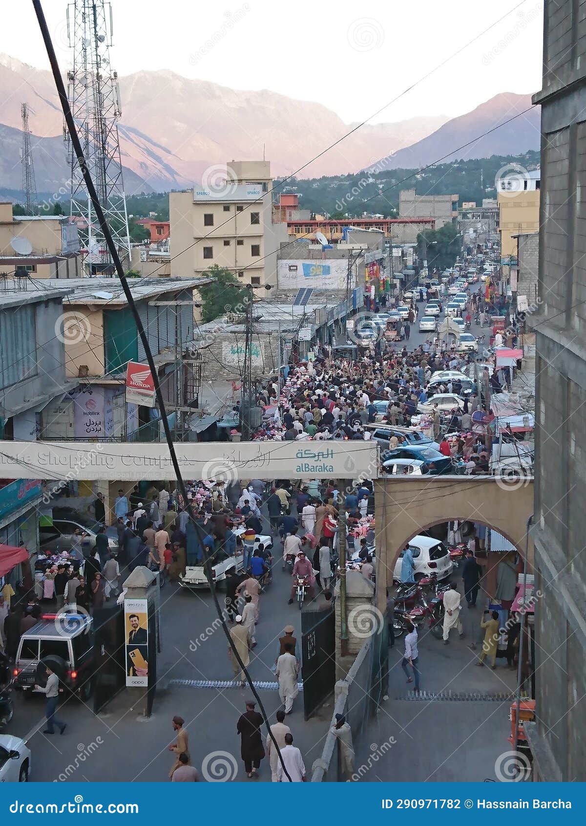 Gilgit Pakistan, 12/9/2023, Gilgit City View in Traffic and People ...