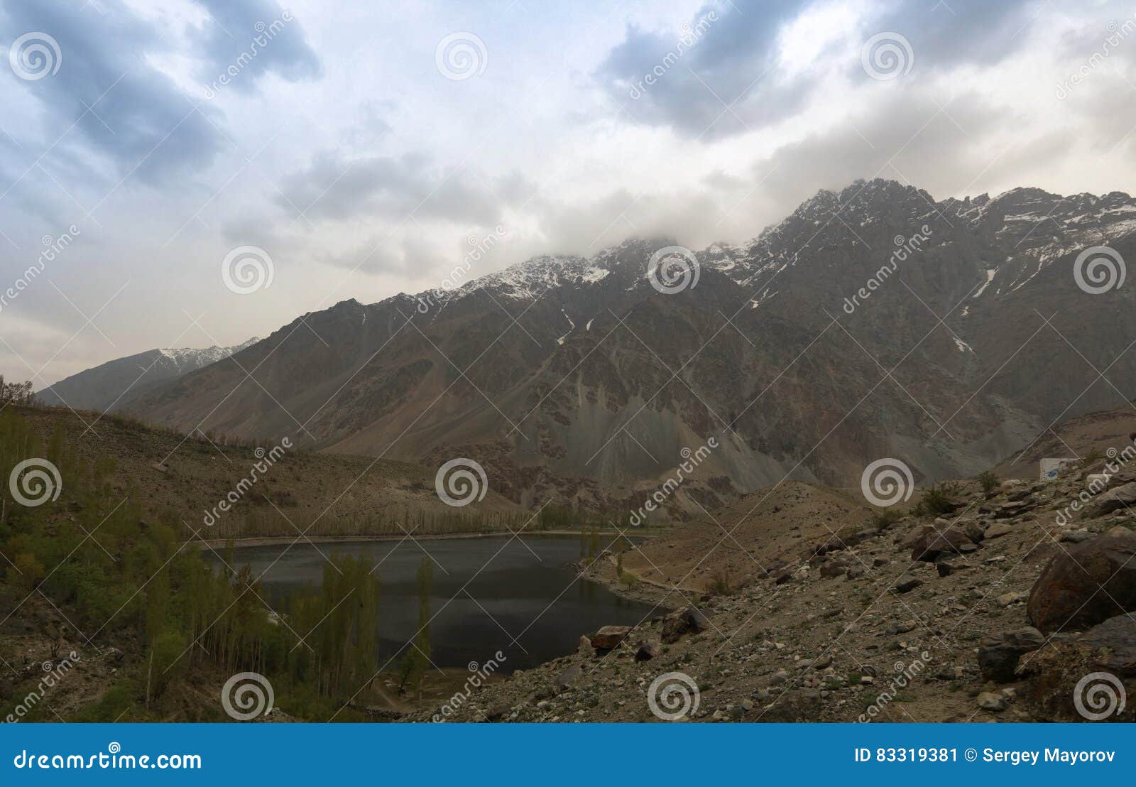 Gilgit River and Lake, Pakistan Stock Image - Image of exploration ...