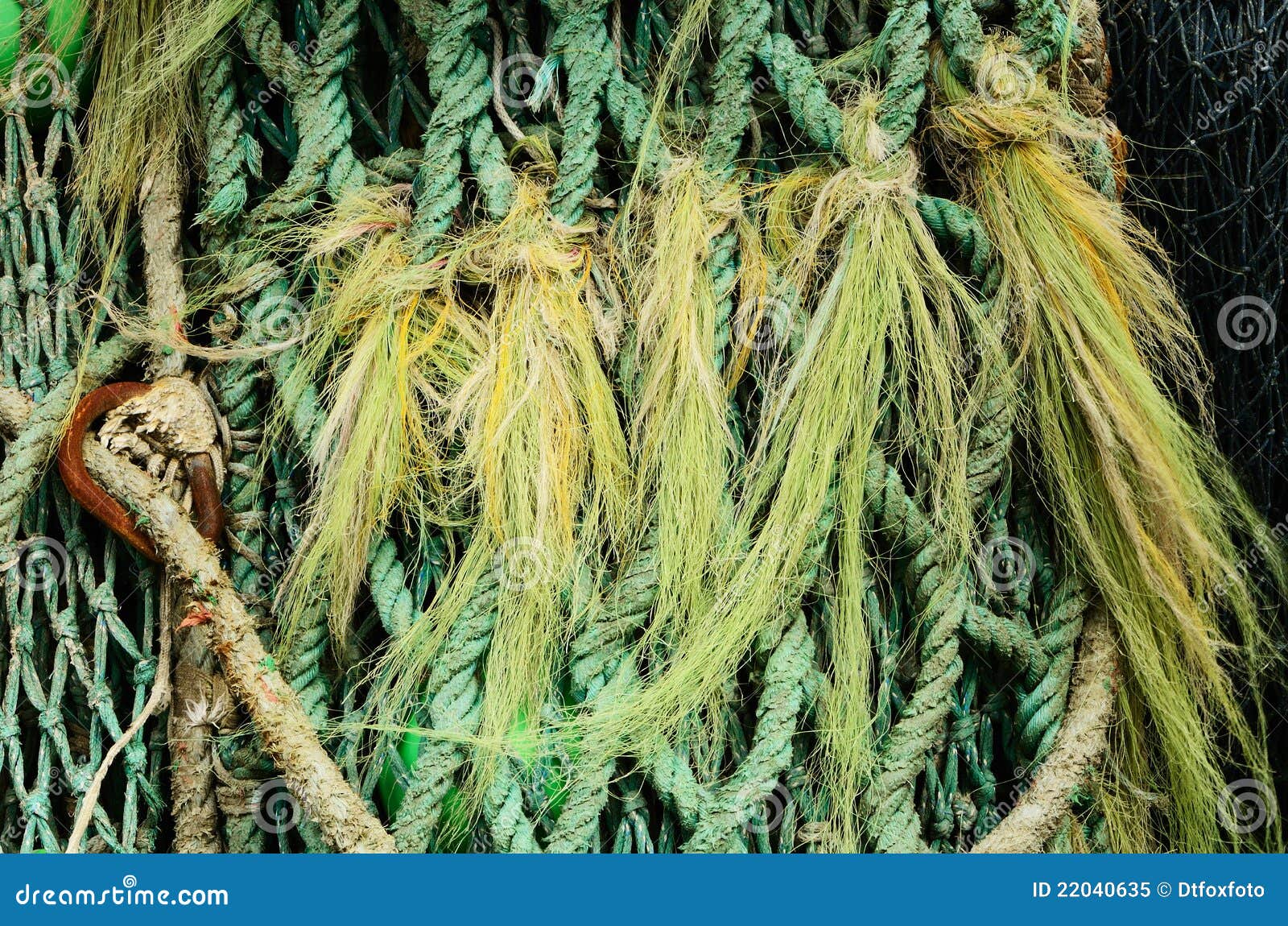 Gill Nets Detail stock image. Image of netting, commercial - 22040635