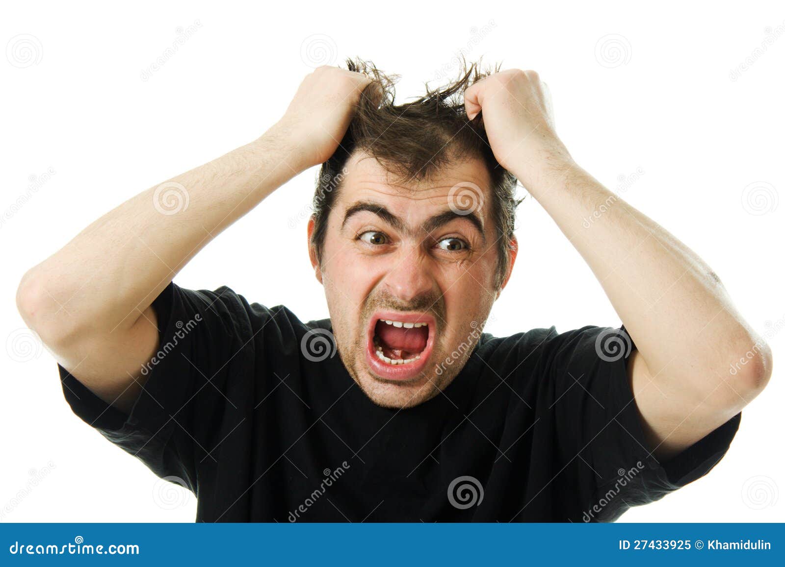 Gillend Van Wanhoop Een Mens Stock Afbeelding - Image of zwart, baan ...