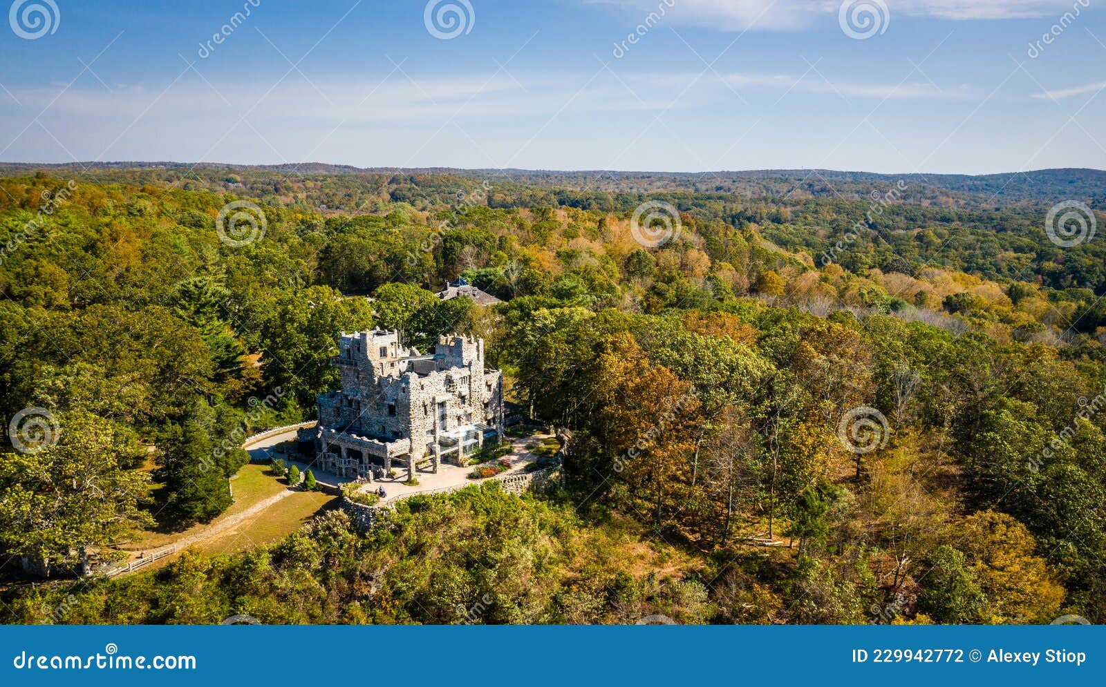 Gillette Castle stock photo. Image of autumn, scenic - 229942772