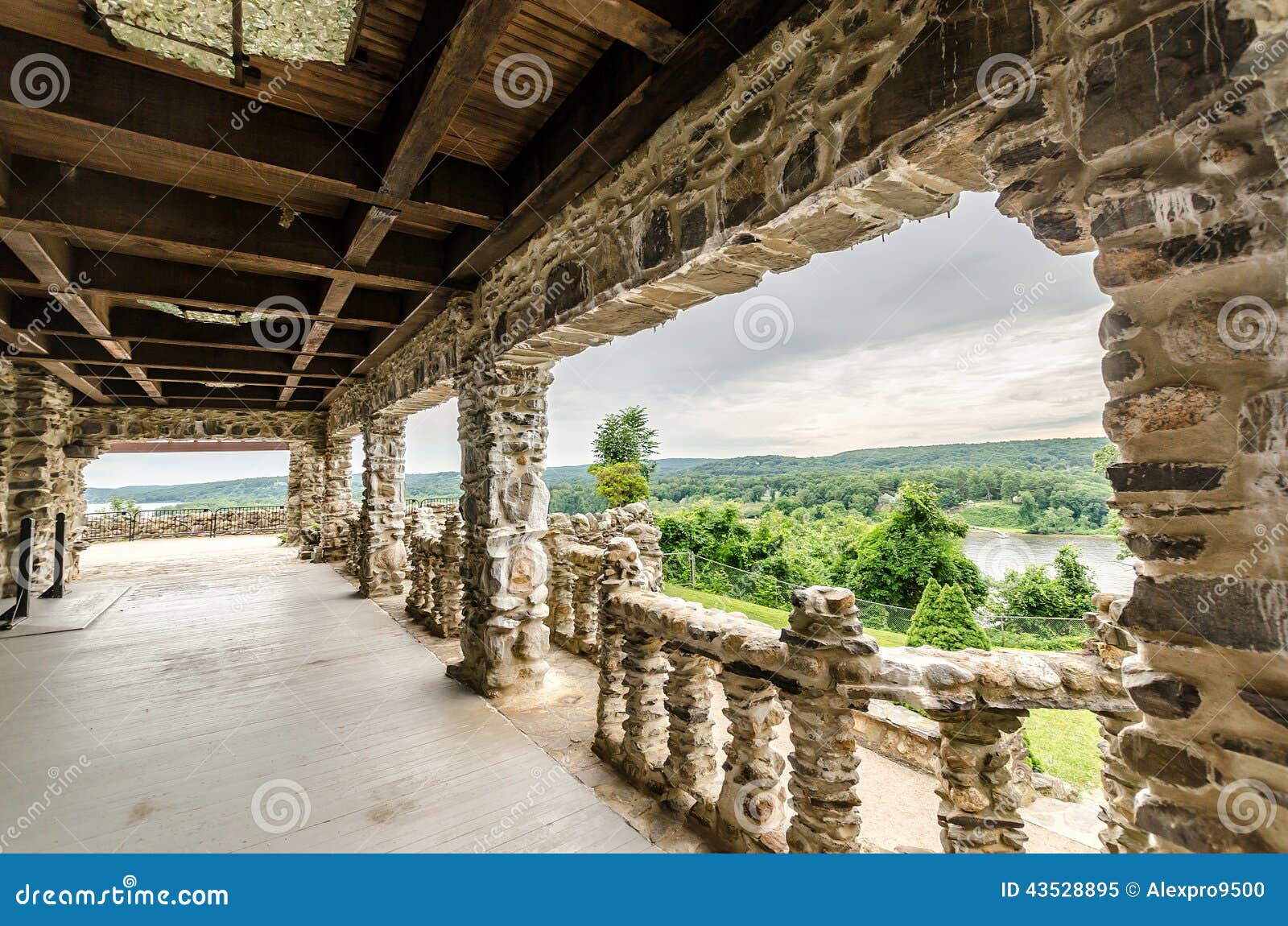 Gillette Castle terrace stock image. Image of river, home - 43528895