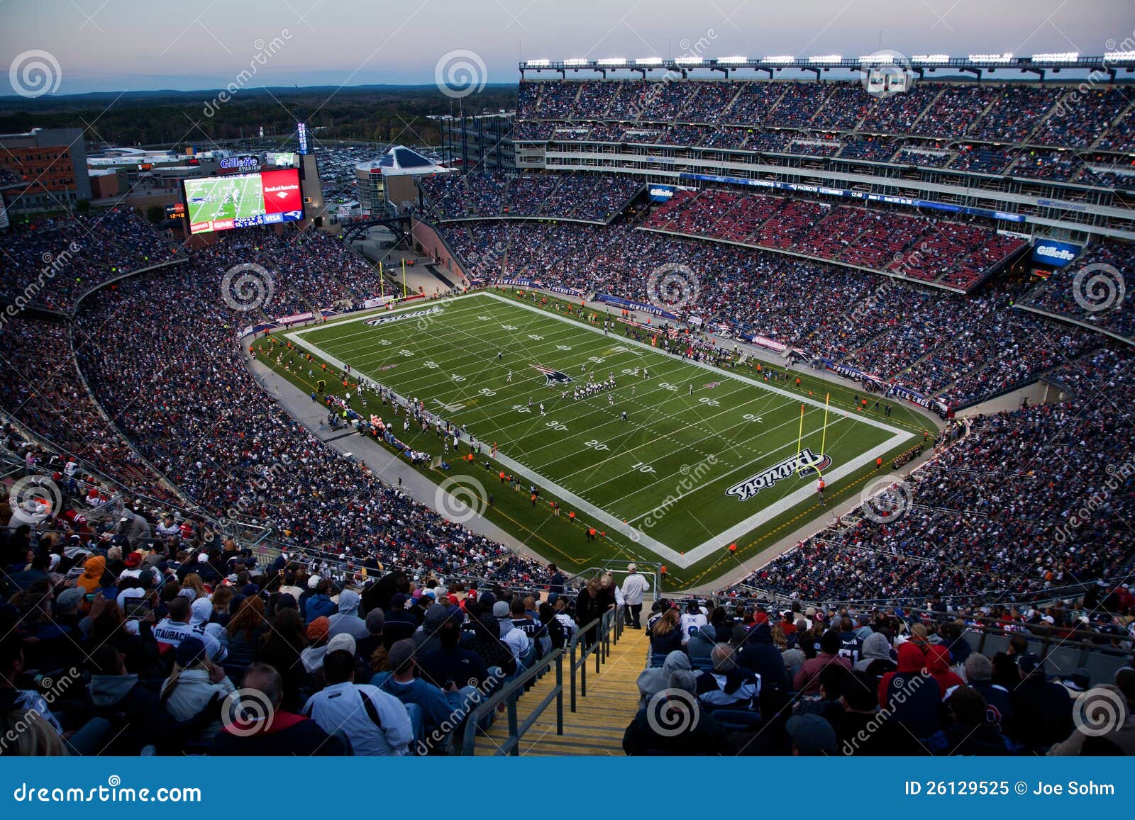 Gillette Stadium view editorial image. Image of patriot - 26129525