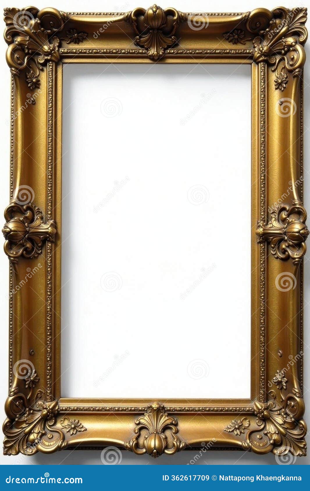Gilt, Flat Ancient Frame Cutout; Ideal for Design , Royal, Gilt Frame ...