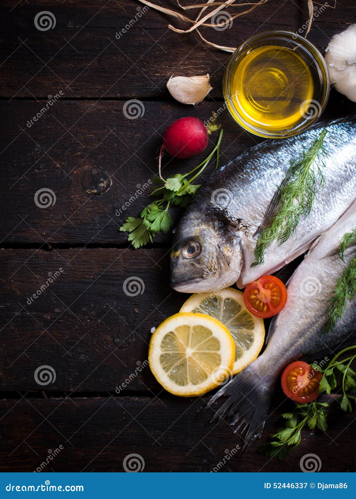 Gilthead Fish Head and Tail Stock Image - Image of artisanal ...