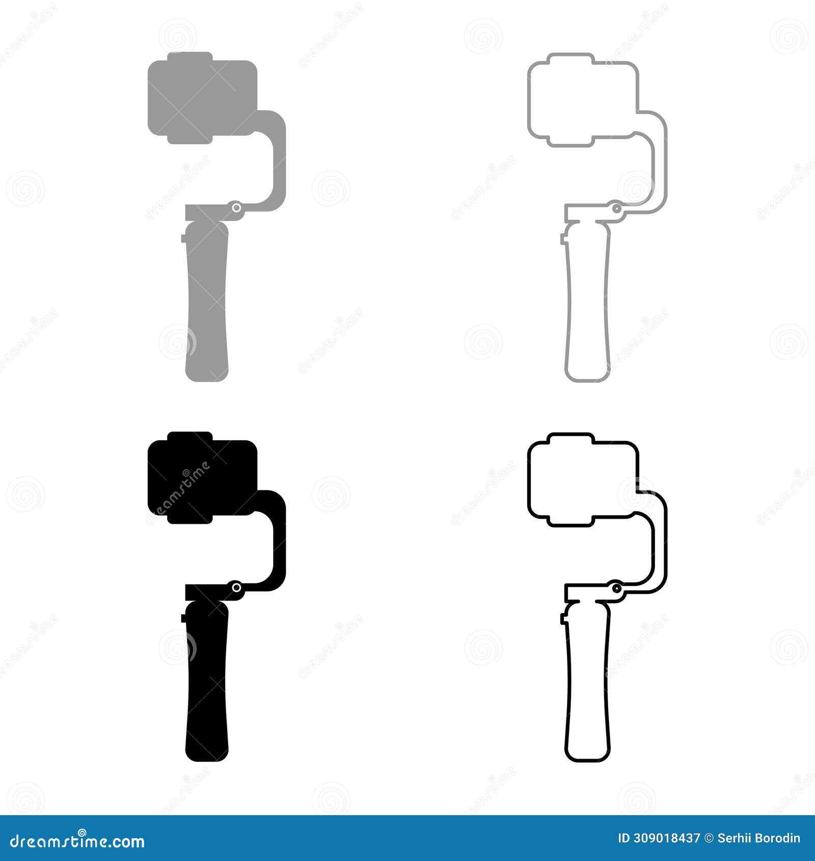 Gimbal Mobile Stabilizer for Smartphone Camera Cell Phone Steady Cam ...