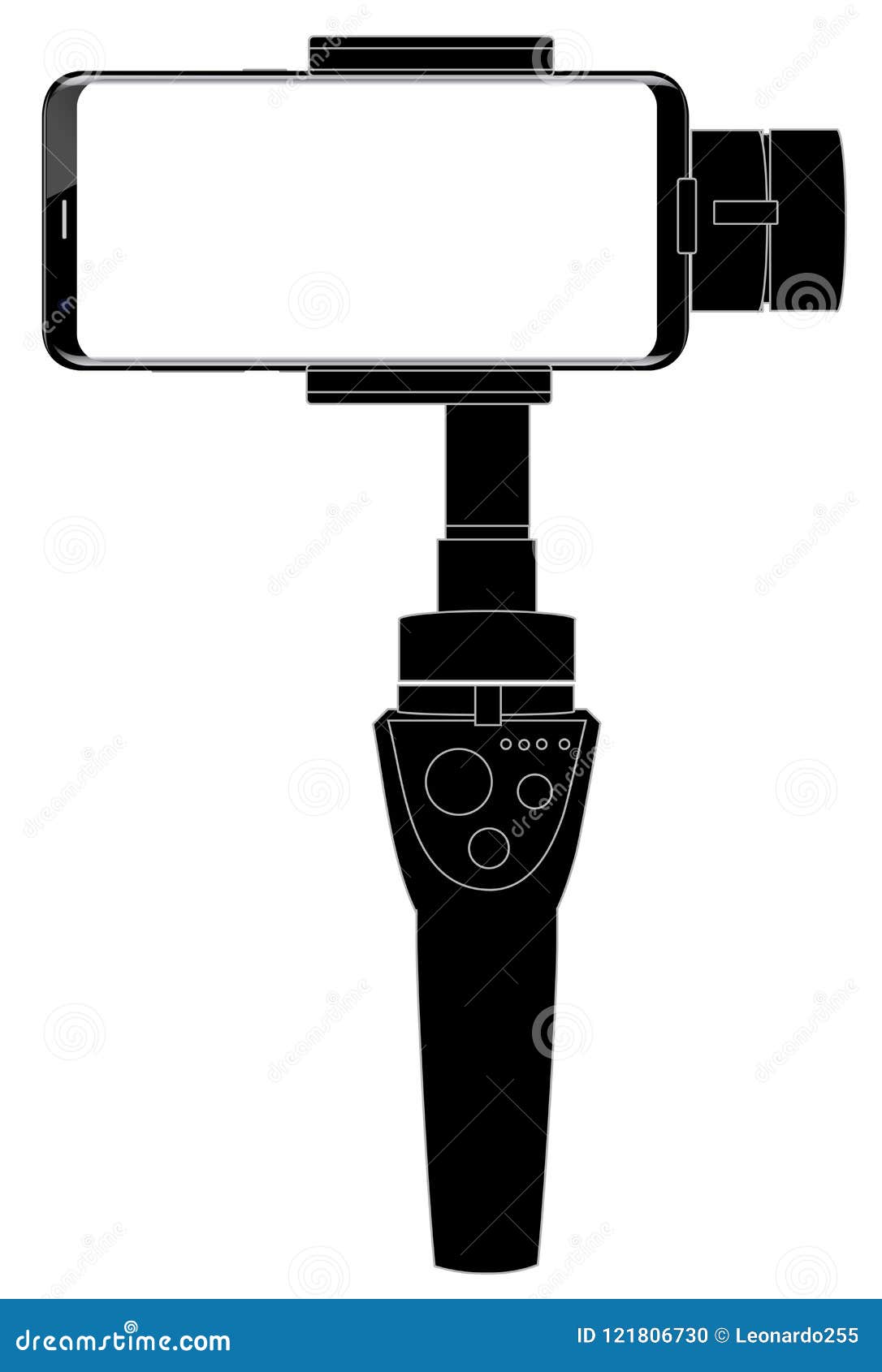 Gimbal Stabilizer for Smartphone Stock Vector - Illustration of ...