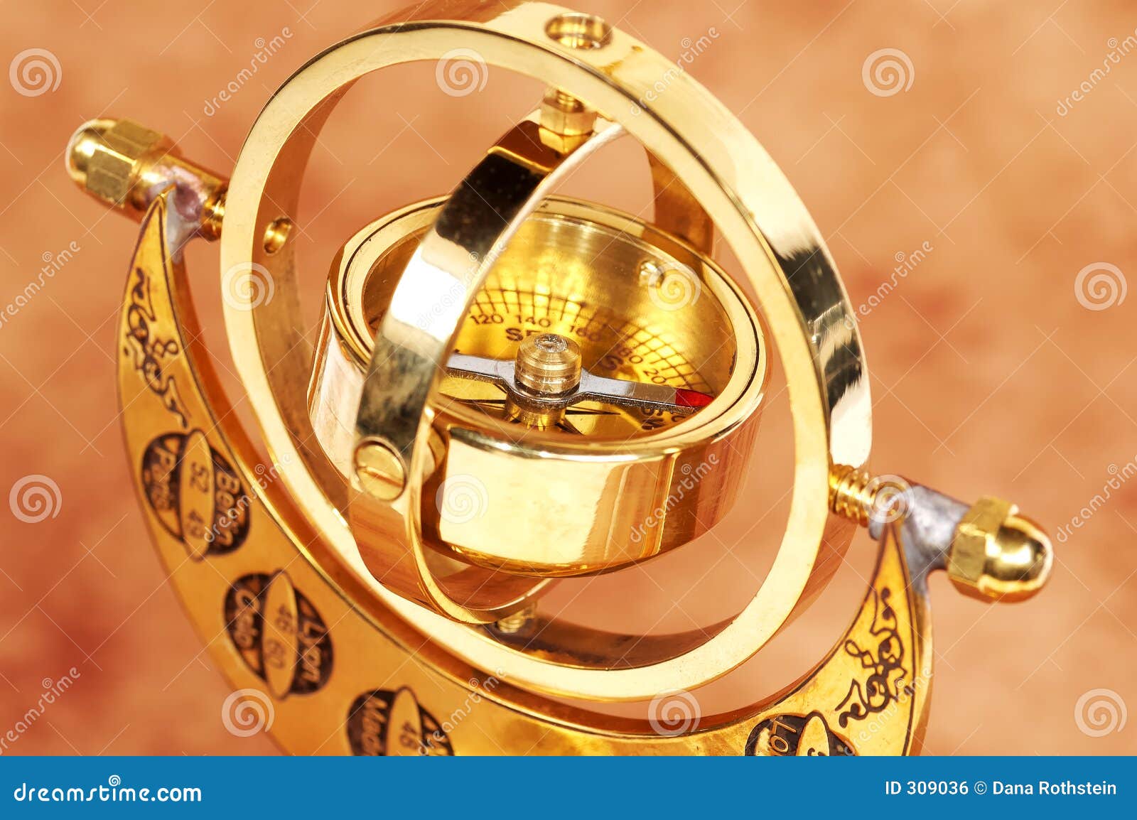 Gimball Compass stock photo. Image of explore, exploration - 309036