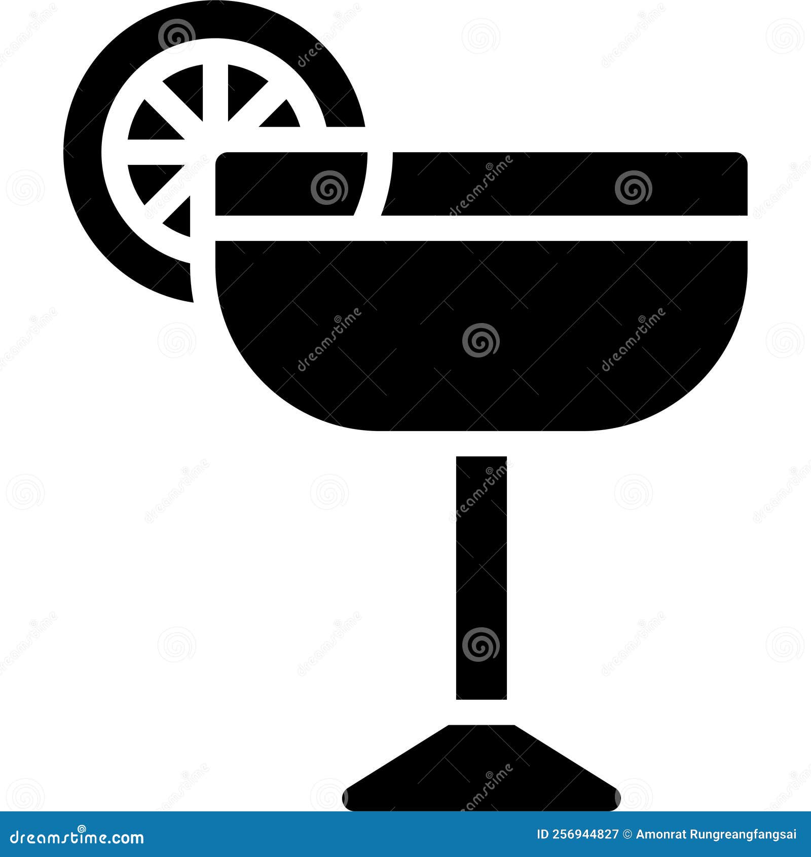 Gimlet Cocktail Icon Alcoholic Mixed Drink Vector Stock Vector