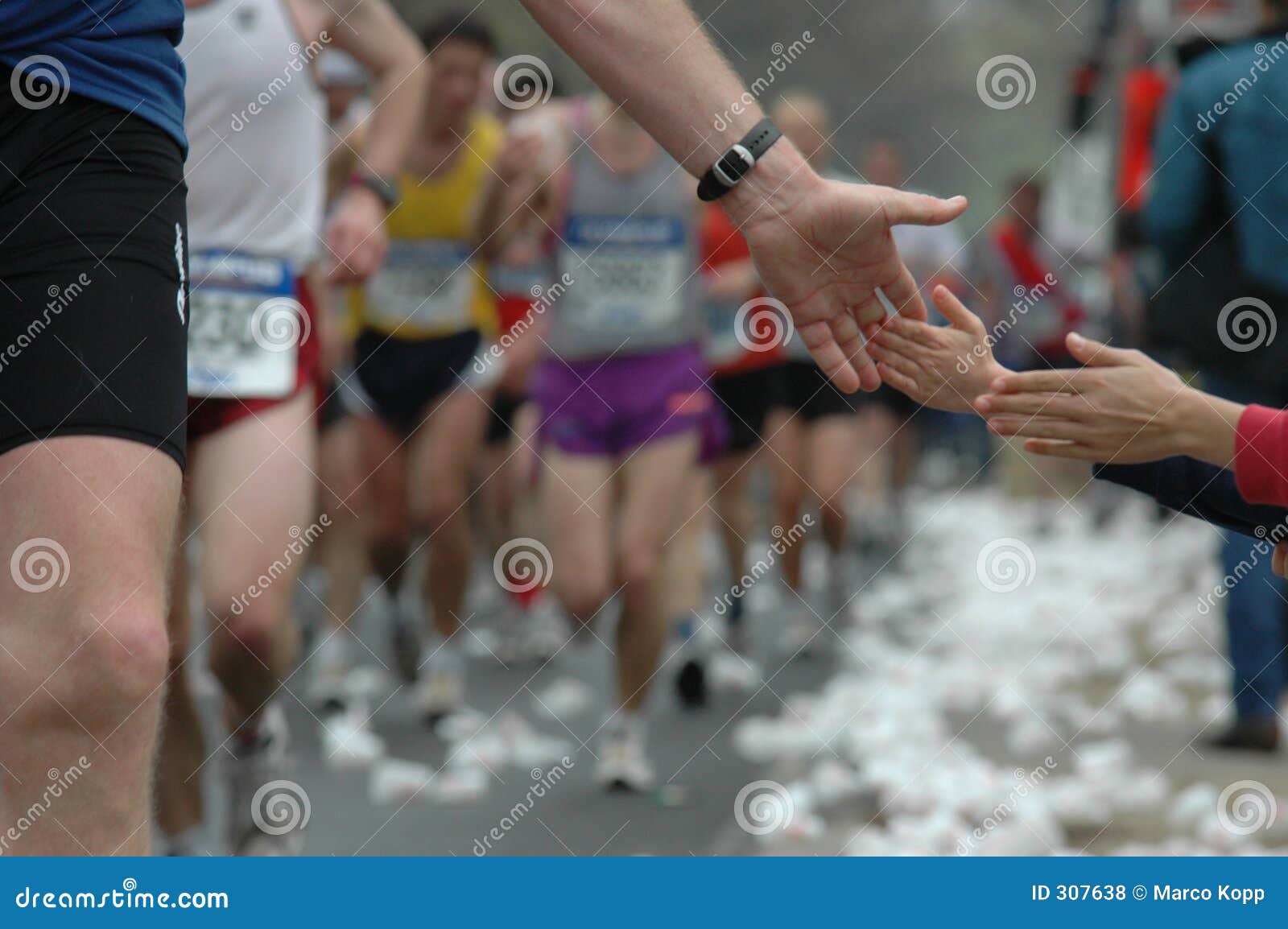 Gimme 5 stock photo. Image of event, applause, runner, marathon - 307638