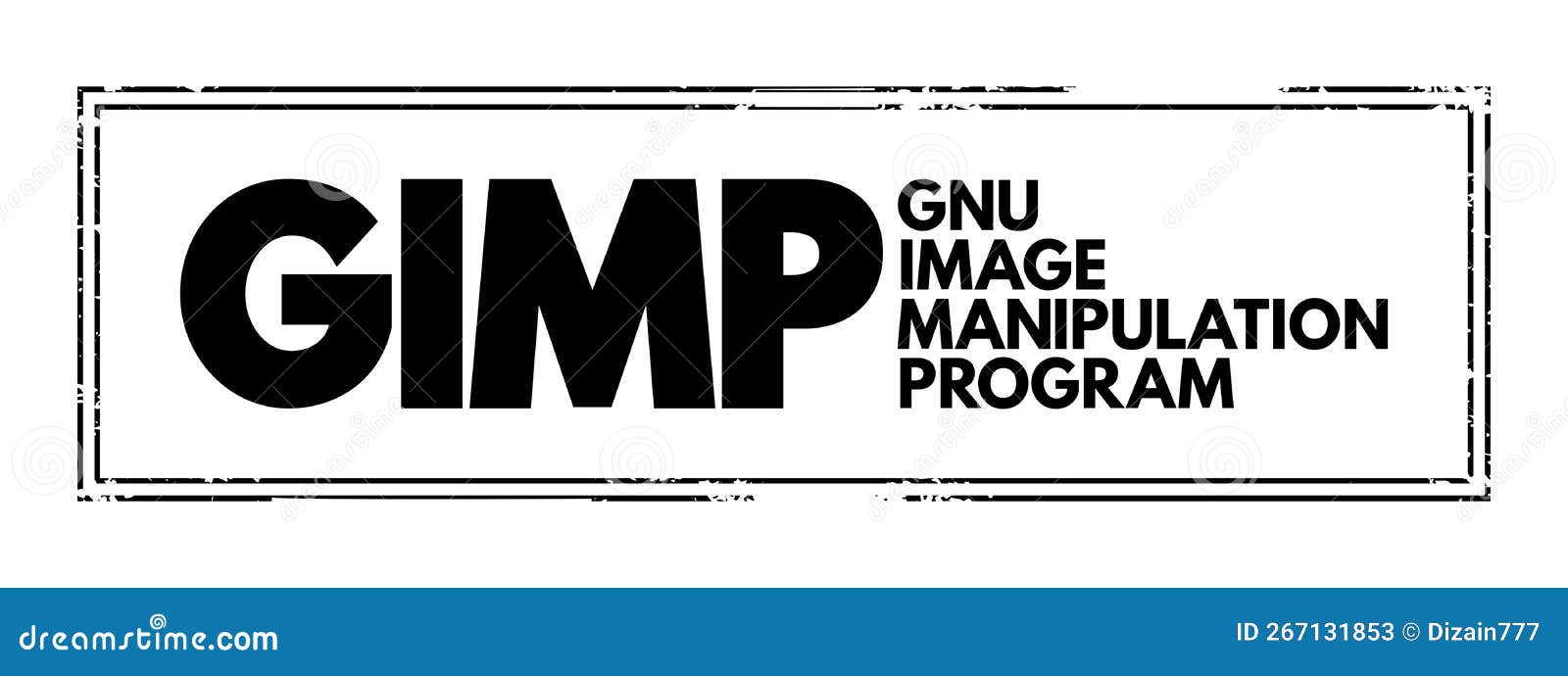 GIMP - Gnu Image Manipulation Program Acronym, Concept Background Stock ...