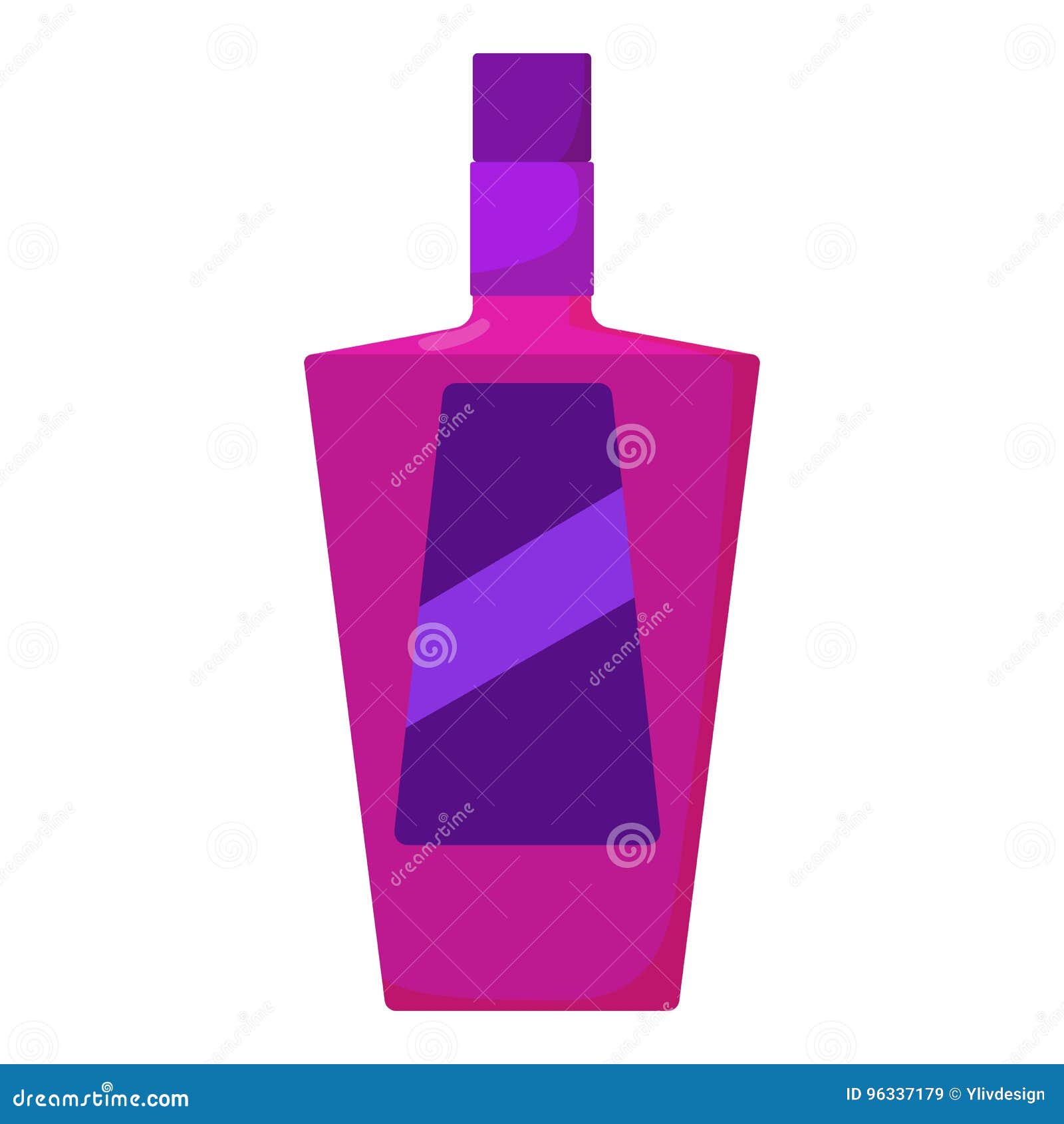 Gin icon, cartoon style stock vector. Illustration of juice - 96337179
