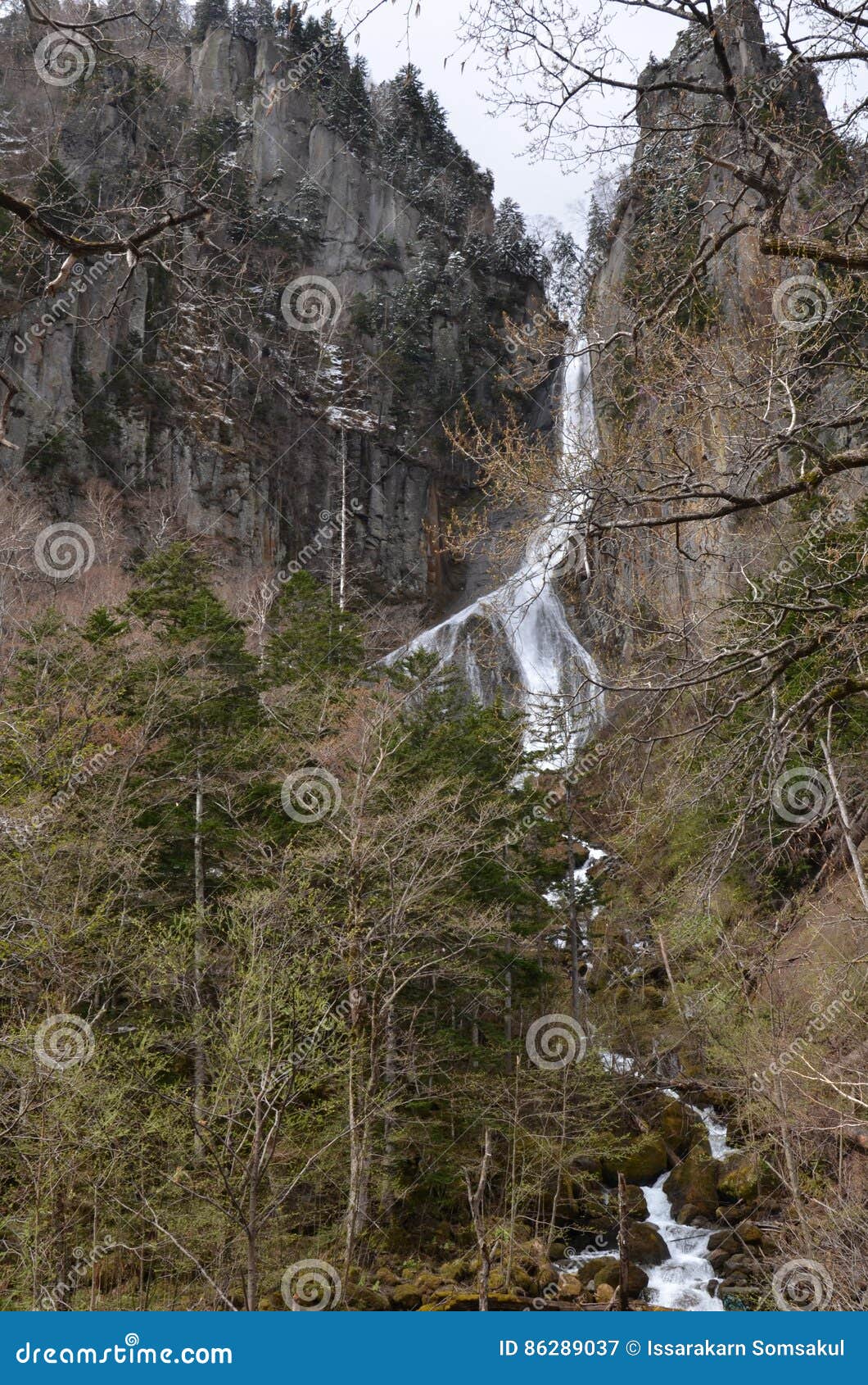 Ginga Waterfall Daisetsuzan National Park Stock Image - Image of ...