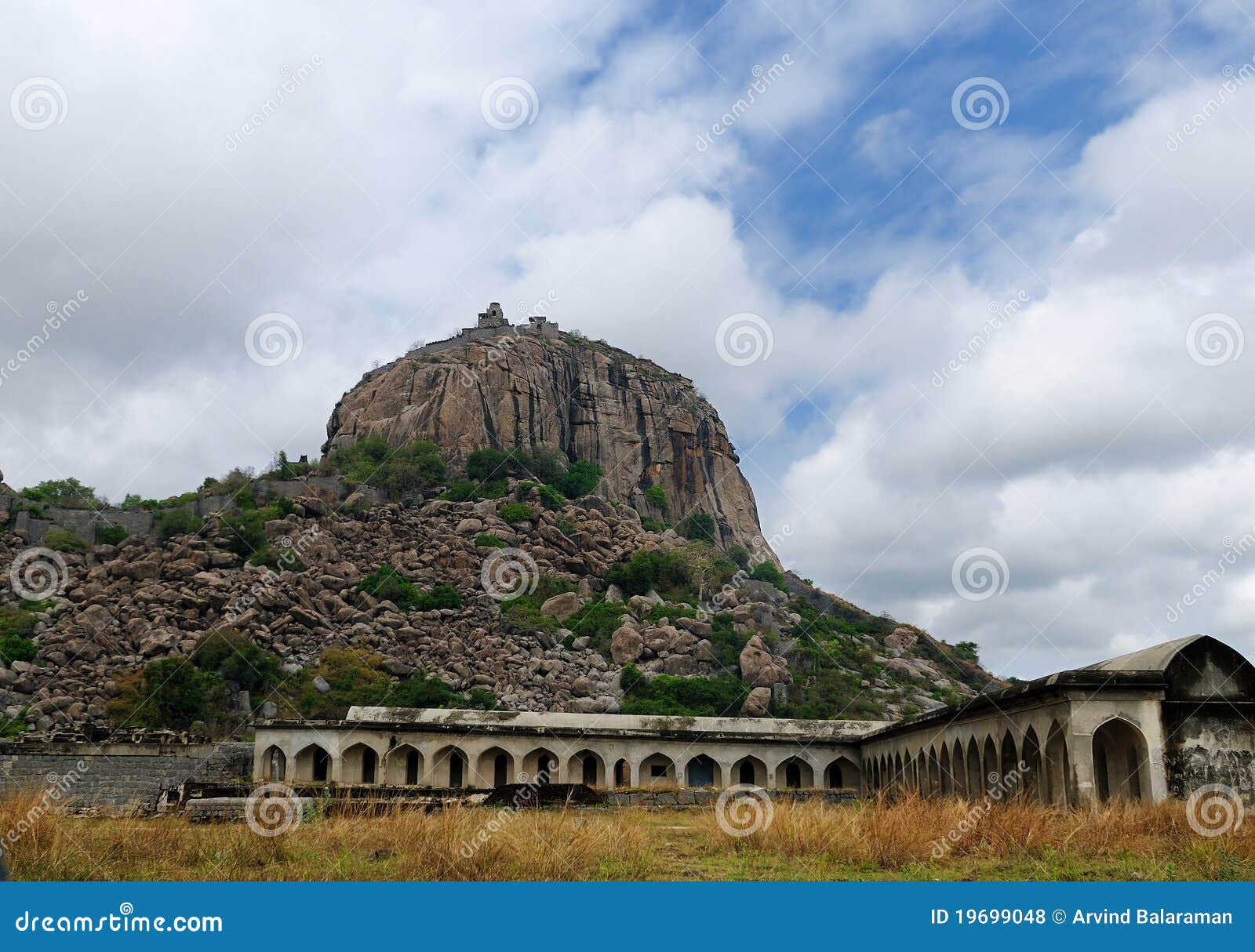 Gingee Fort stock photo. Image of senji, grass, kalyana - 19699048