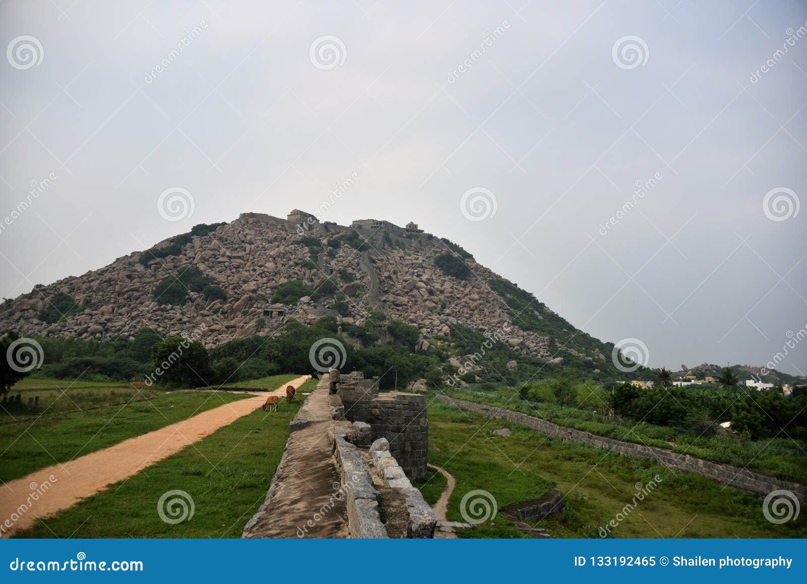 Gingee Fort, Tamil Nadu stock image. Image of summer - 133192465