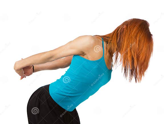 Ginger Athlete is Working Out Stock Photo - Image of lifting, adult ...
