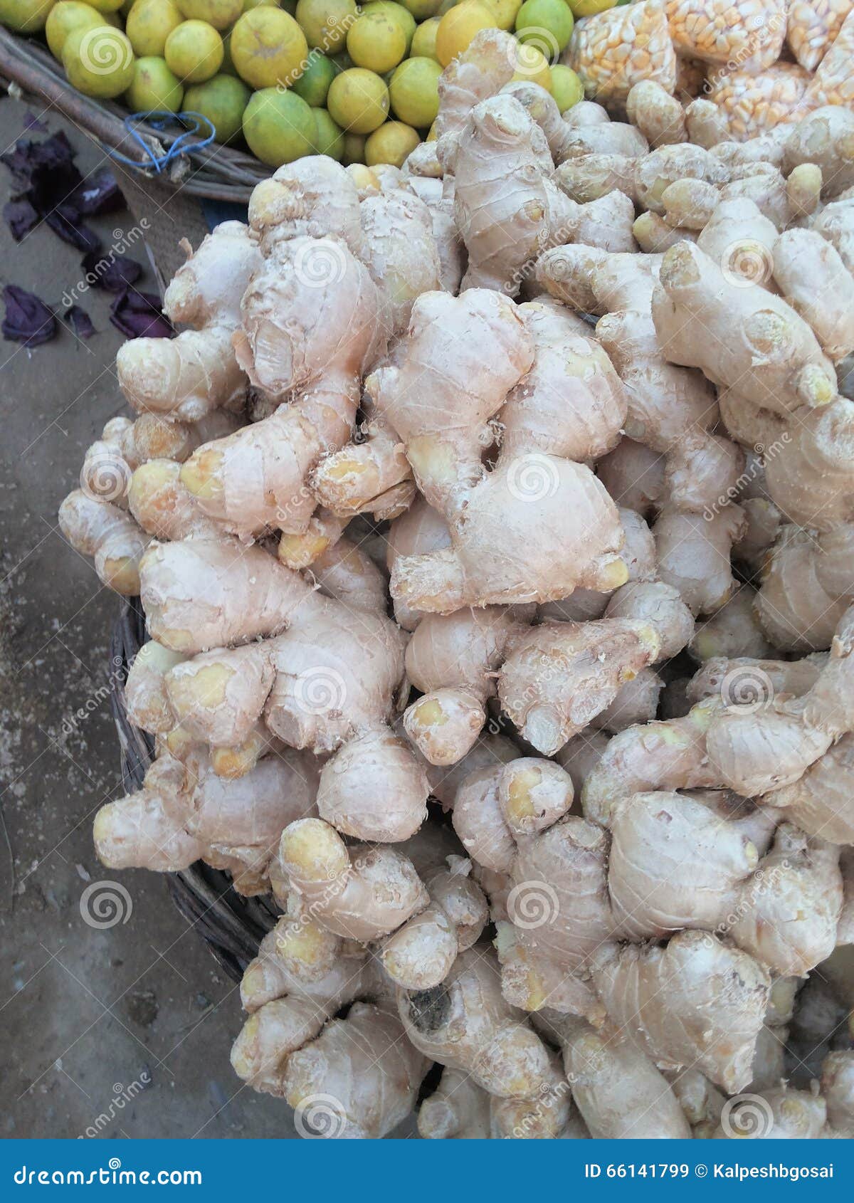 Ginger in basket stock image. Image of ingredient, crop - 66141799