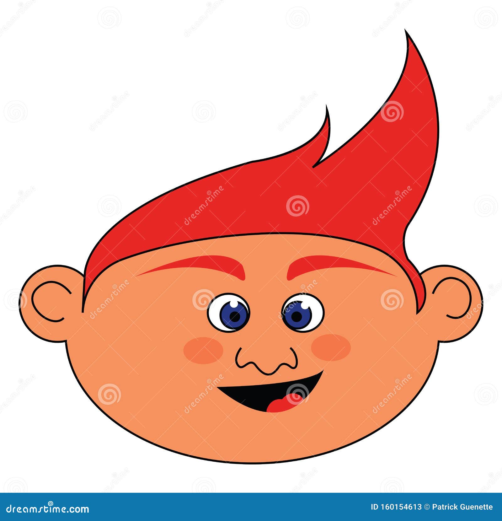 Ginger Boy Vector Illustration Stock Vector - Illustration of isolated ...