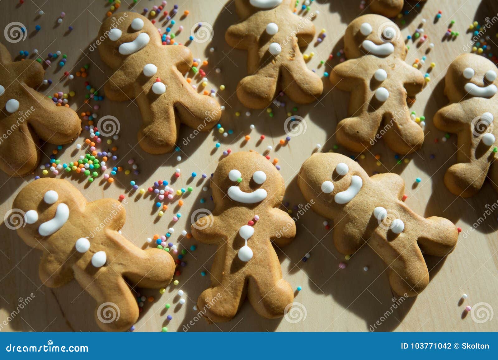 Ginger Bread Man Cookies for Christmas Stock Photo - Image of cheerful ...