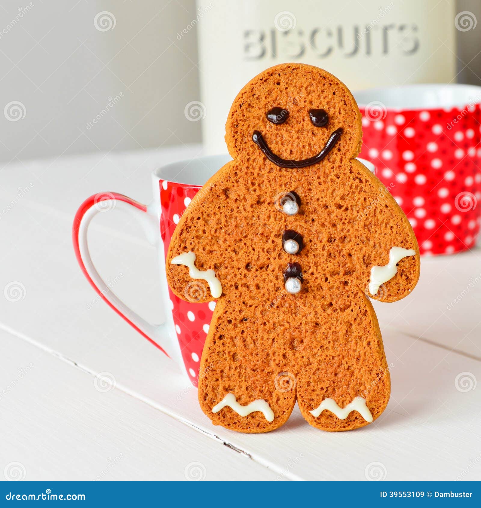 Ginger bread man stock image. Image of happy, cups, food - 39553109