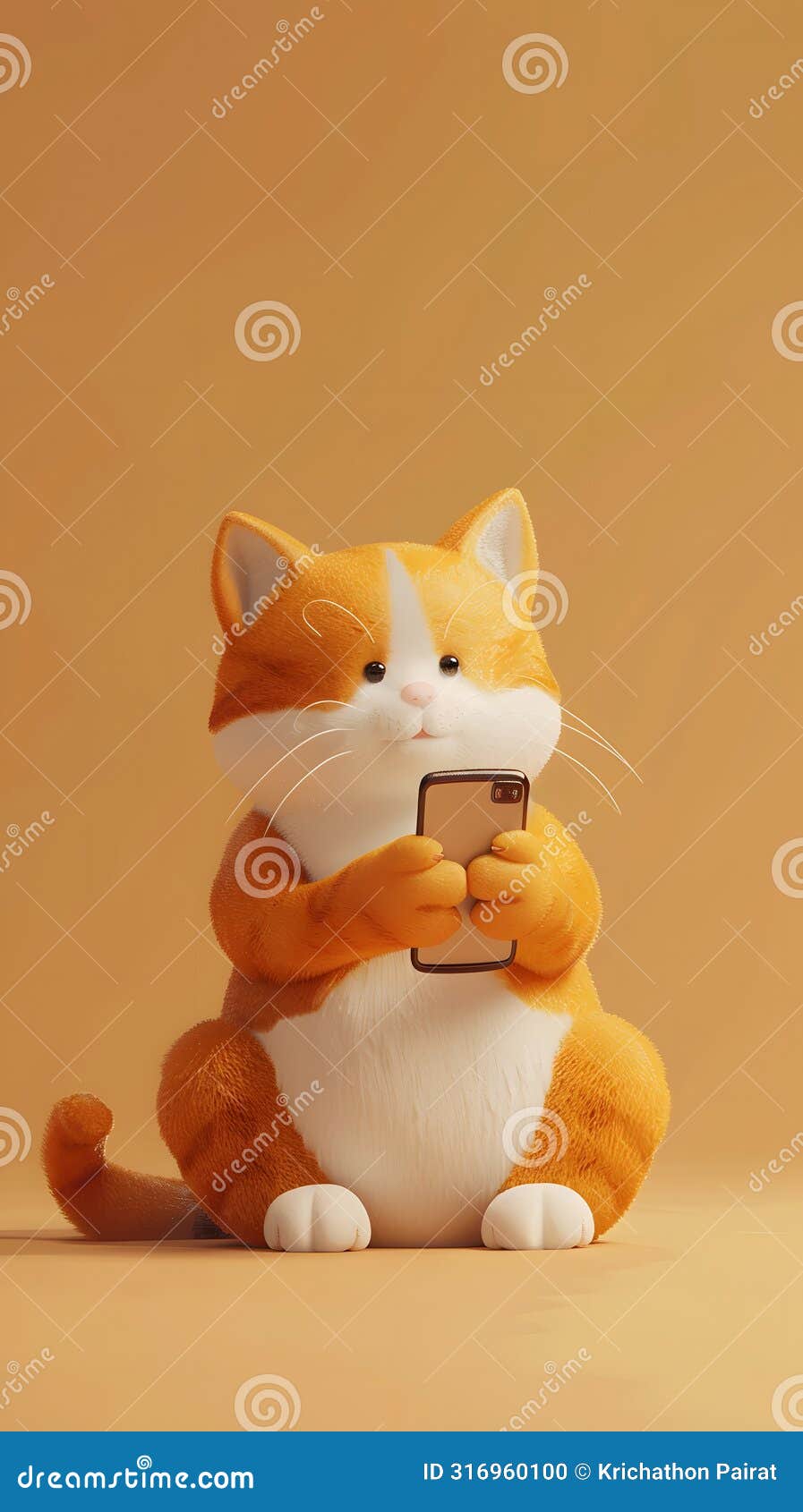 Cute Ginger Cat Character. Ideas from the Cuteness of Ginger Cats Stock ...