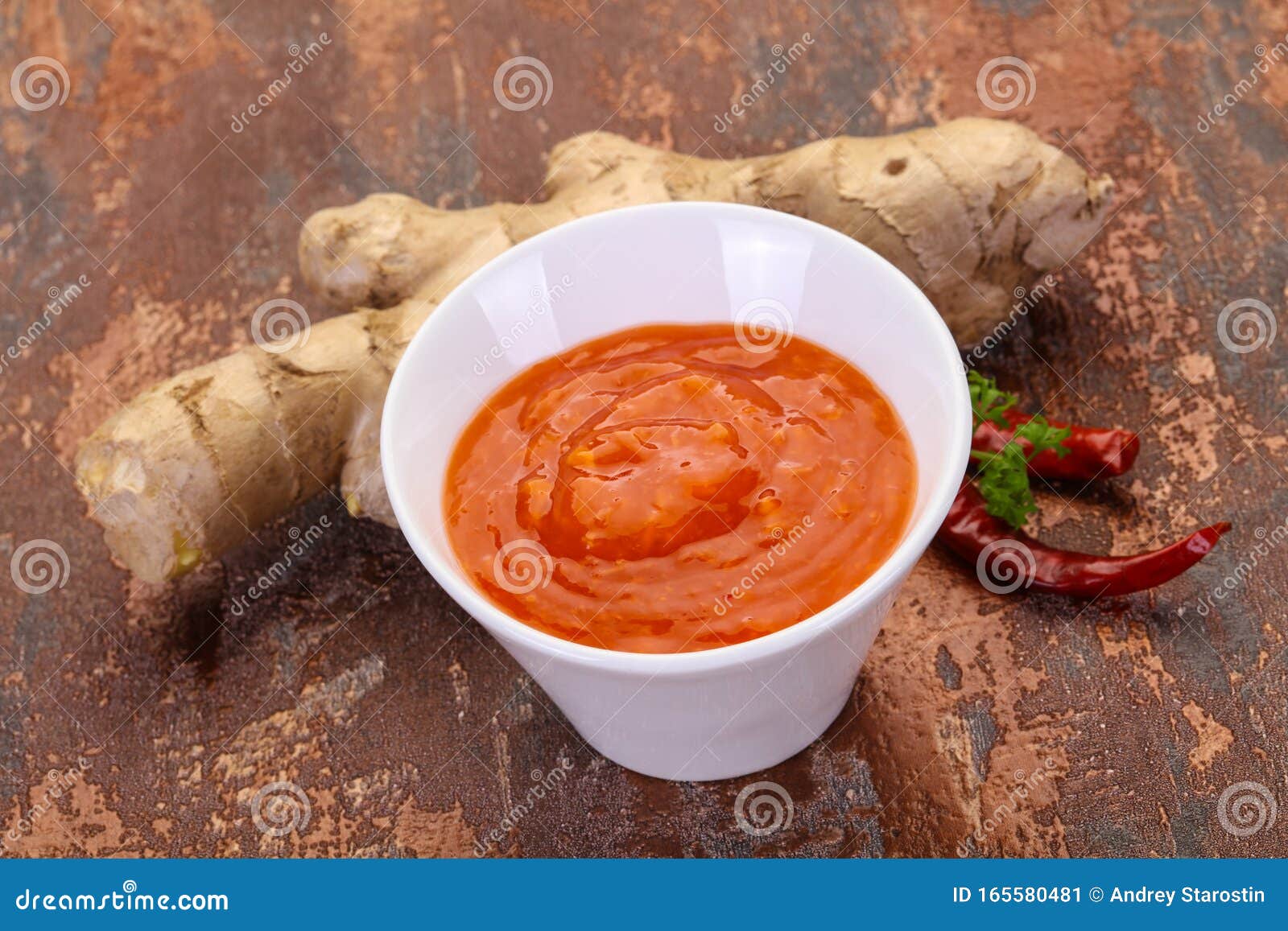 Ginger chili sauce stock image. Image of paste, homemade - 165580481