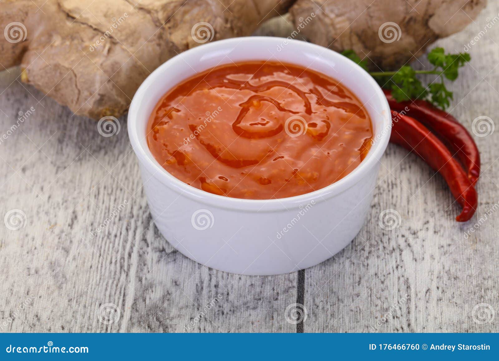 Ginger chili sauce stock photo. Image of table, ingredient - 176466760