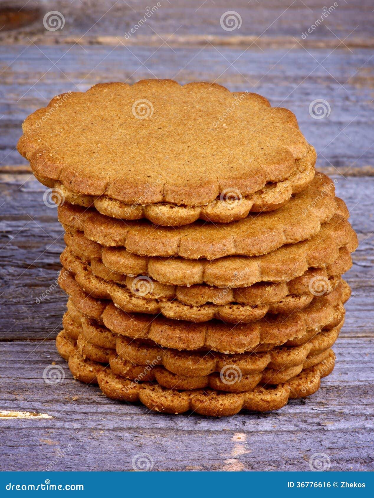 Ginger Cookies stock photo. Image of cookie, stack, wood - 36776616