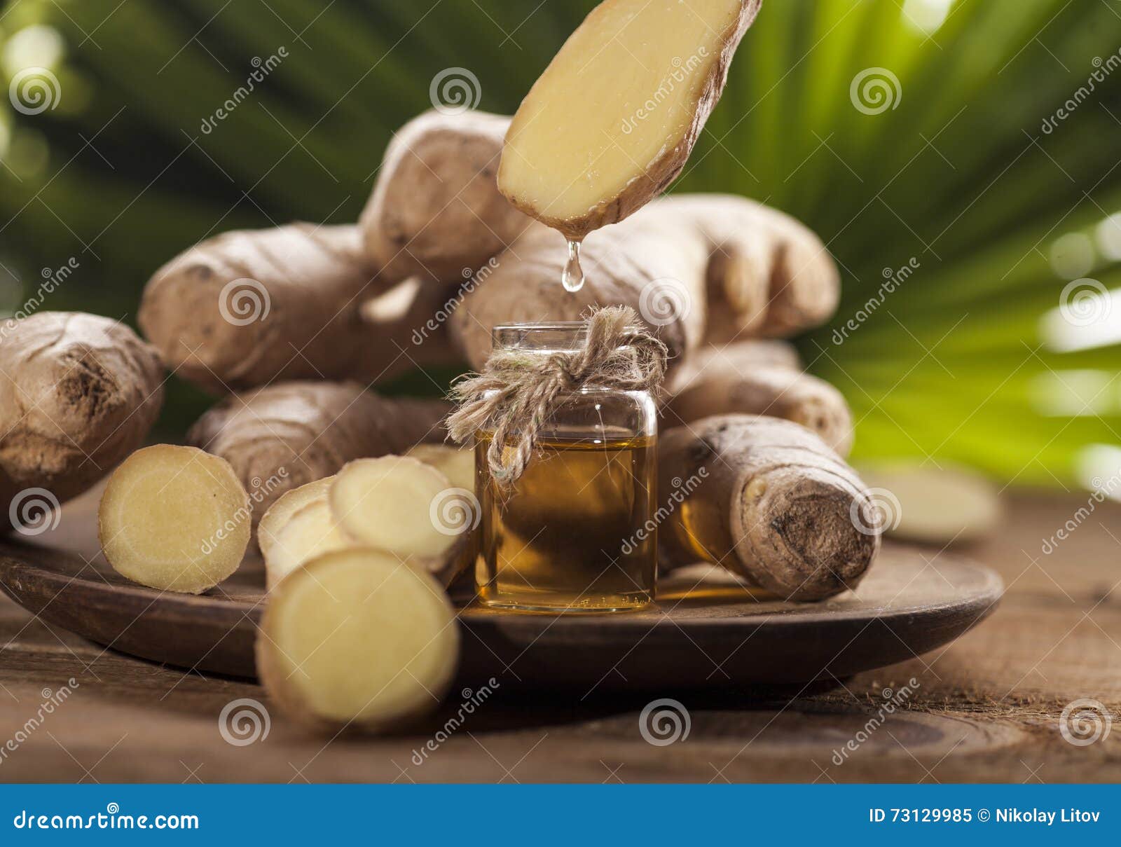 Ginger Essential oil stock image. Image of health, energy - 73129985