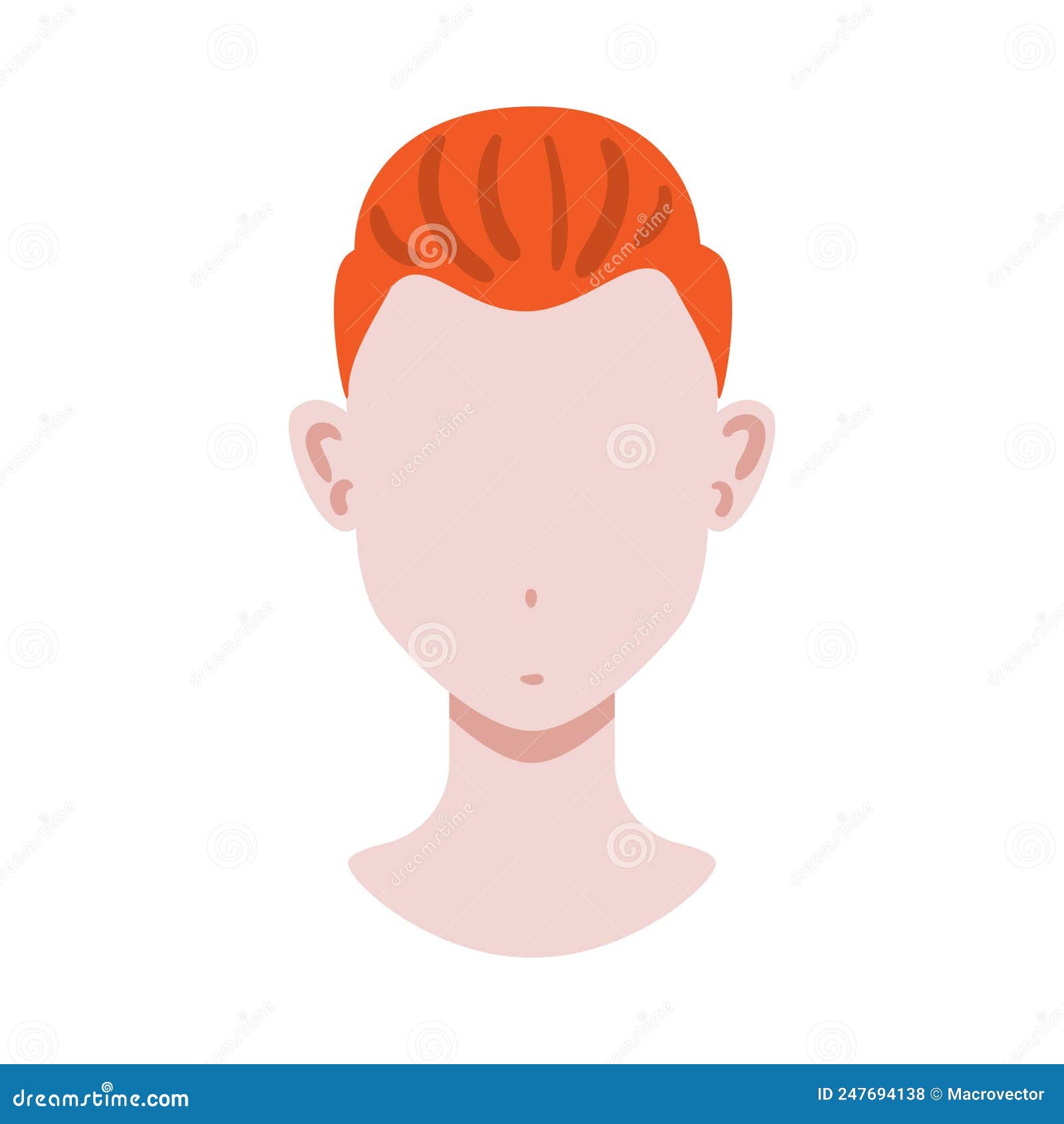Ginger Face Creator Composition Stock Vector - Illustration of flat ...