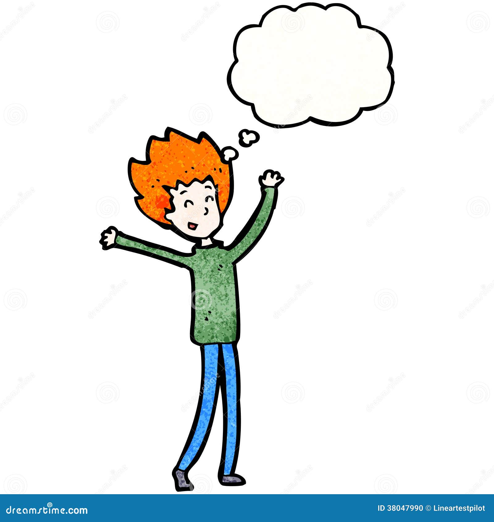 Ginger haired boy cartoon stock vector. Illustration of doodle - 38047990