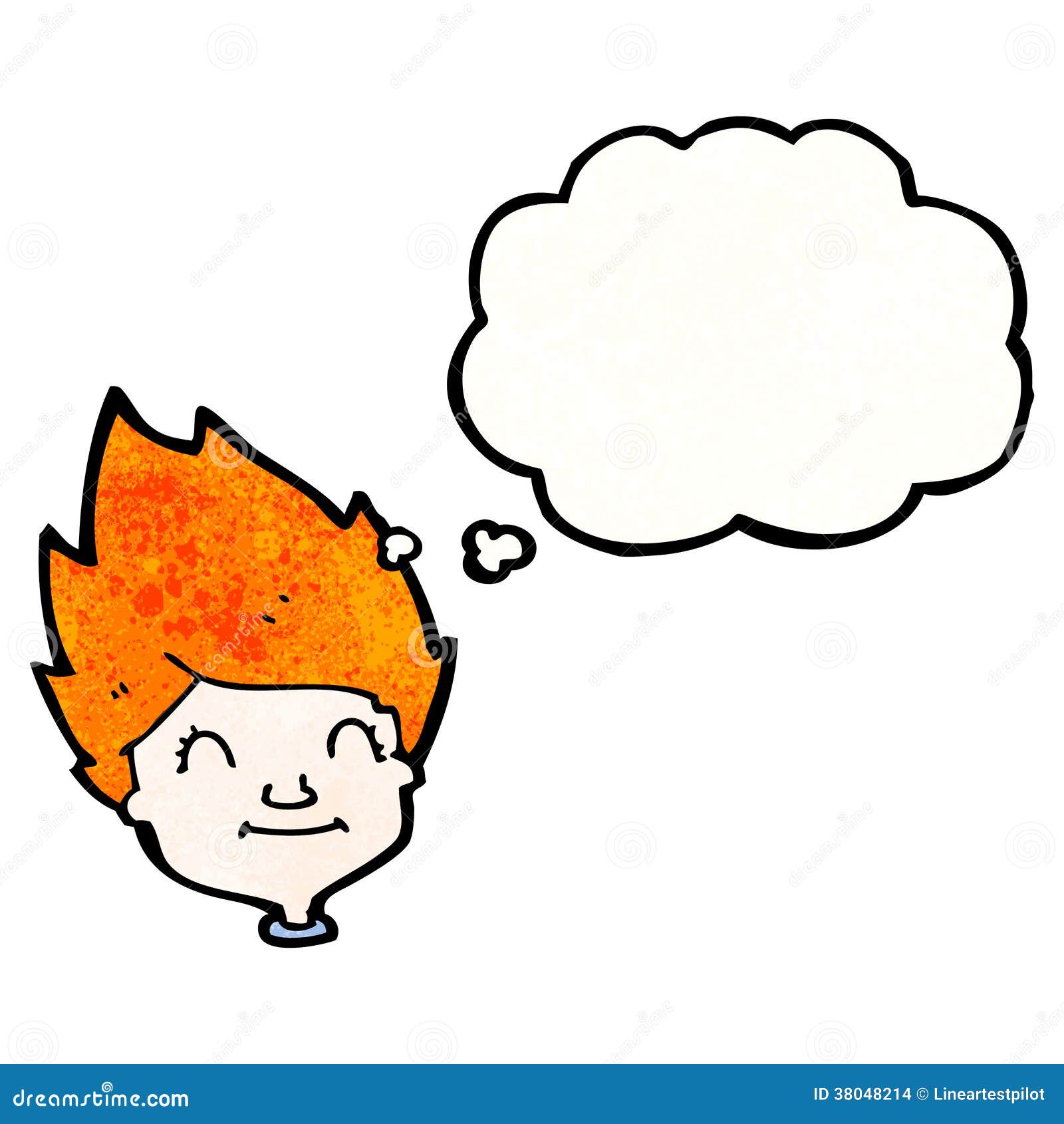 Ginger haired boy cartoon stock vector. Illustration of idea - 38048214