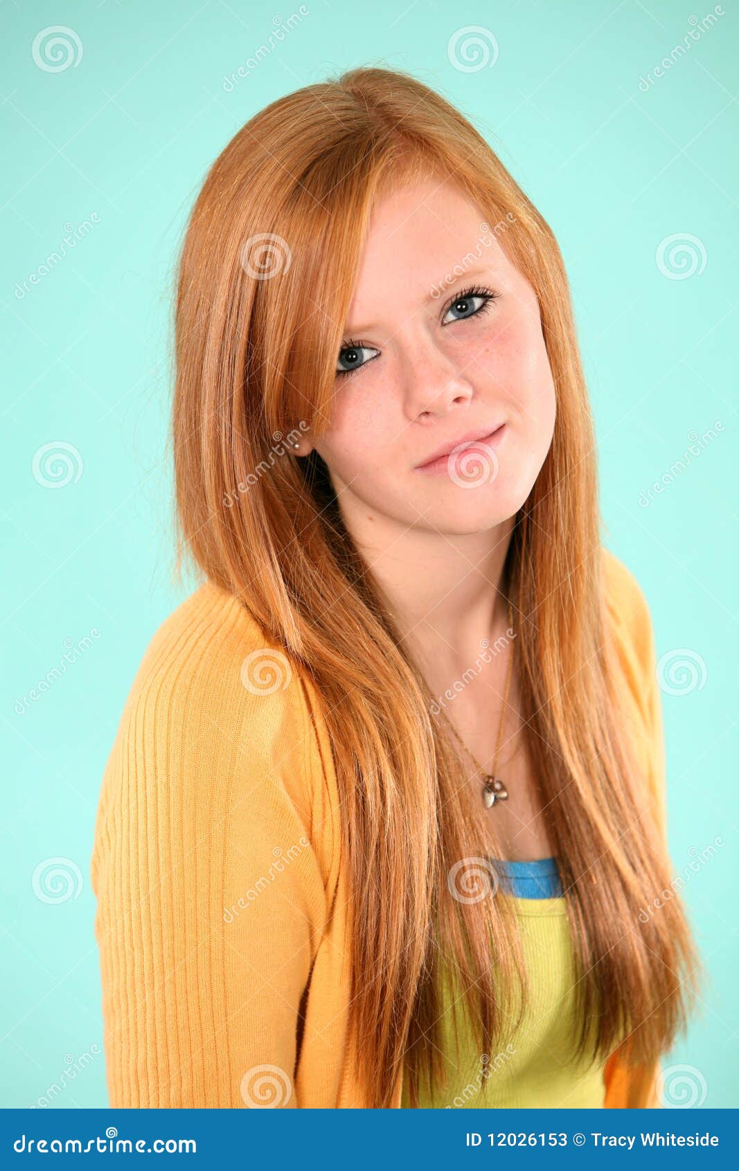 Ginger headshot stock image. Image of color, wholesome - 12026153