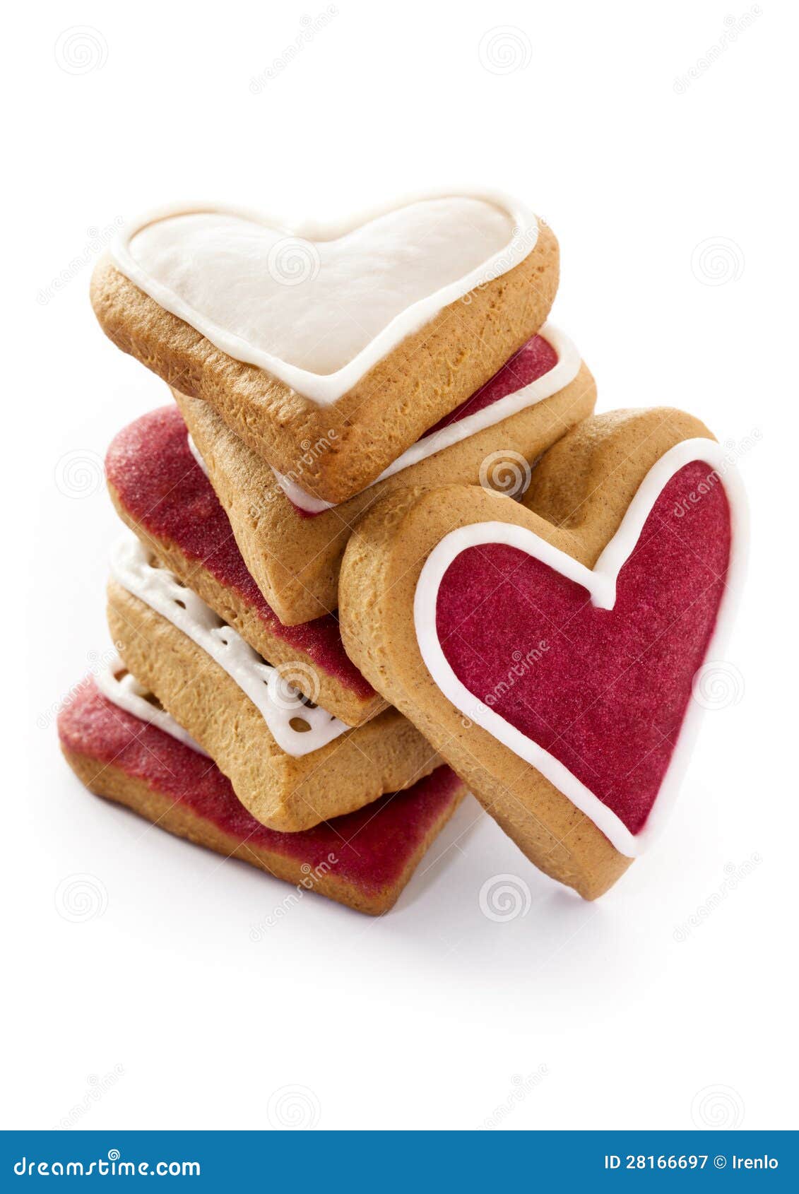 Ginger Hearts for Valentines Day. Stock Image - Image of homemade ...
