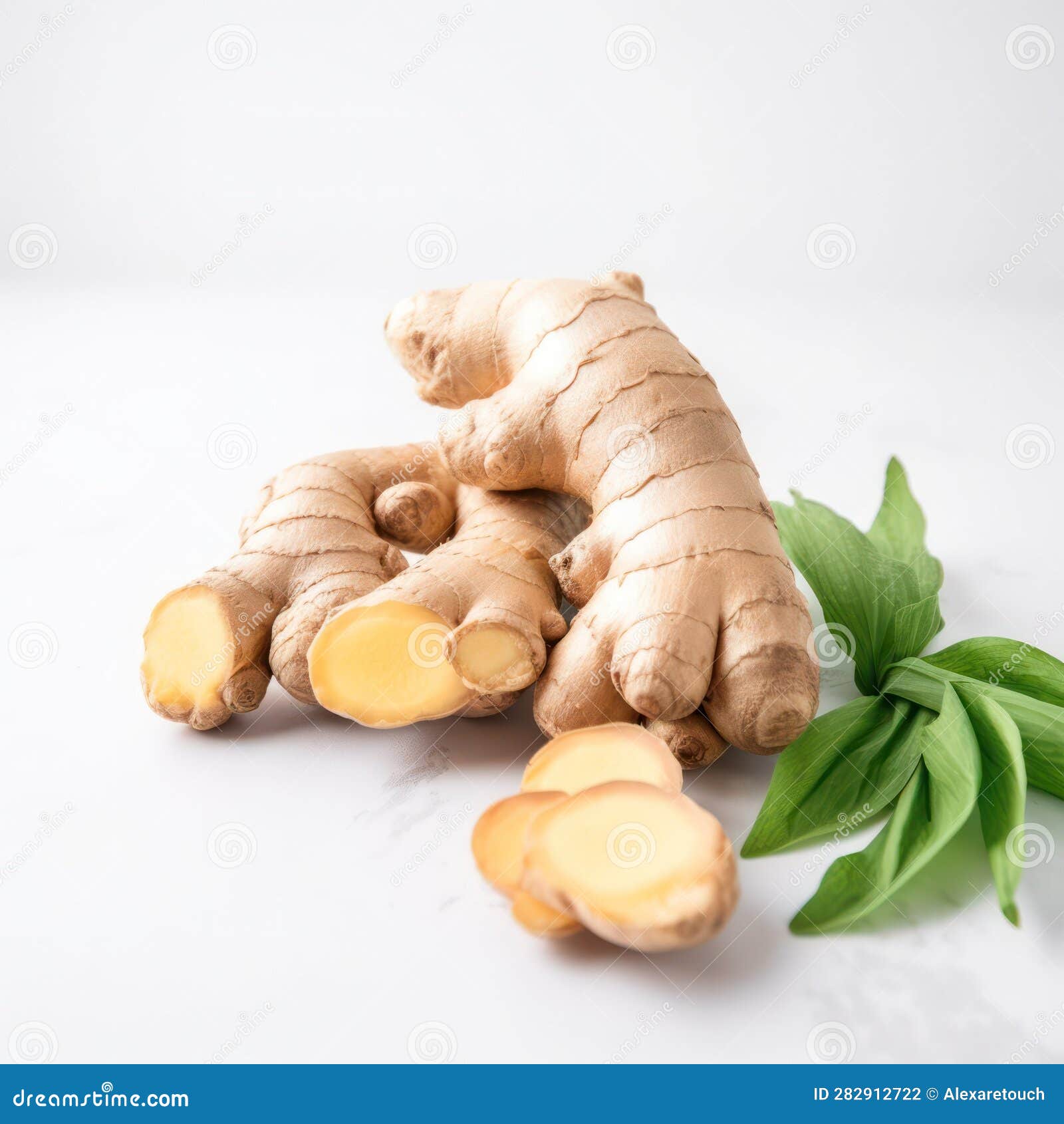 Ginger Herb For Extracted Oil In Medical Treatment Vector Isolated On ...