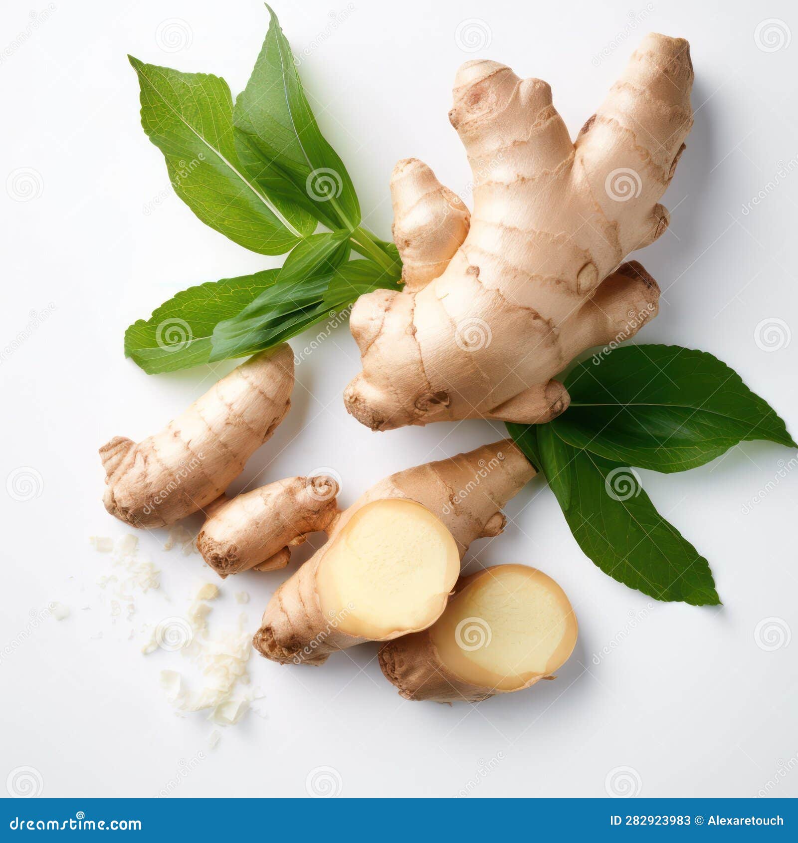 Ginger Herb For Extracted Oil In Medical Treatment Vector Isolated On ...