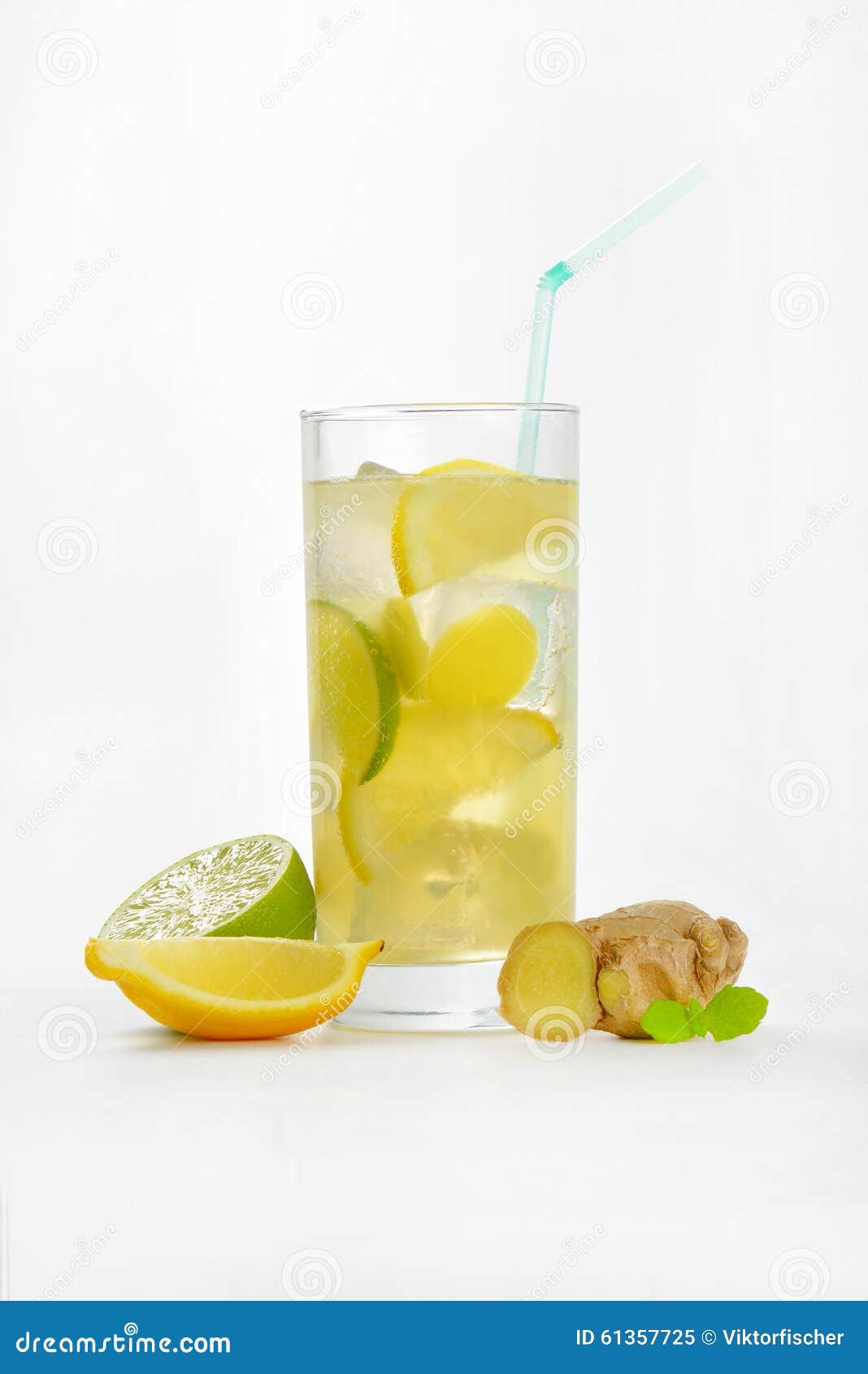 Ginger ice tea stock image. Image of food, citrus, ginger - 61357725