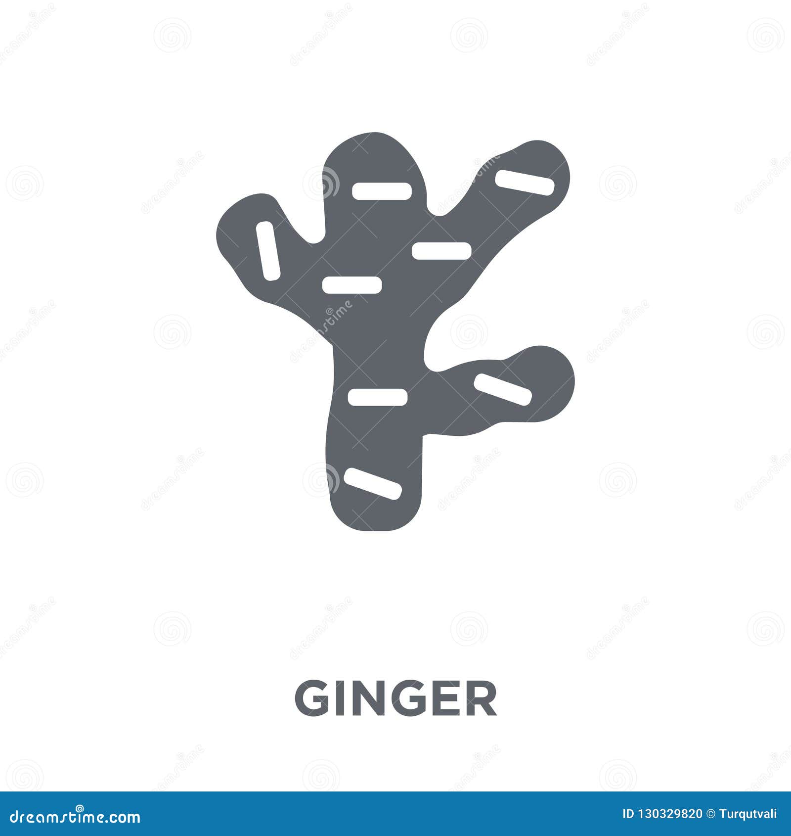 Ginger Icon from Fruit and Vegetables Collection. Stock Vector ...