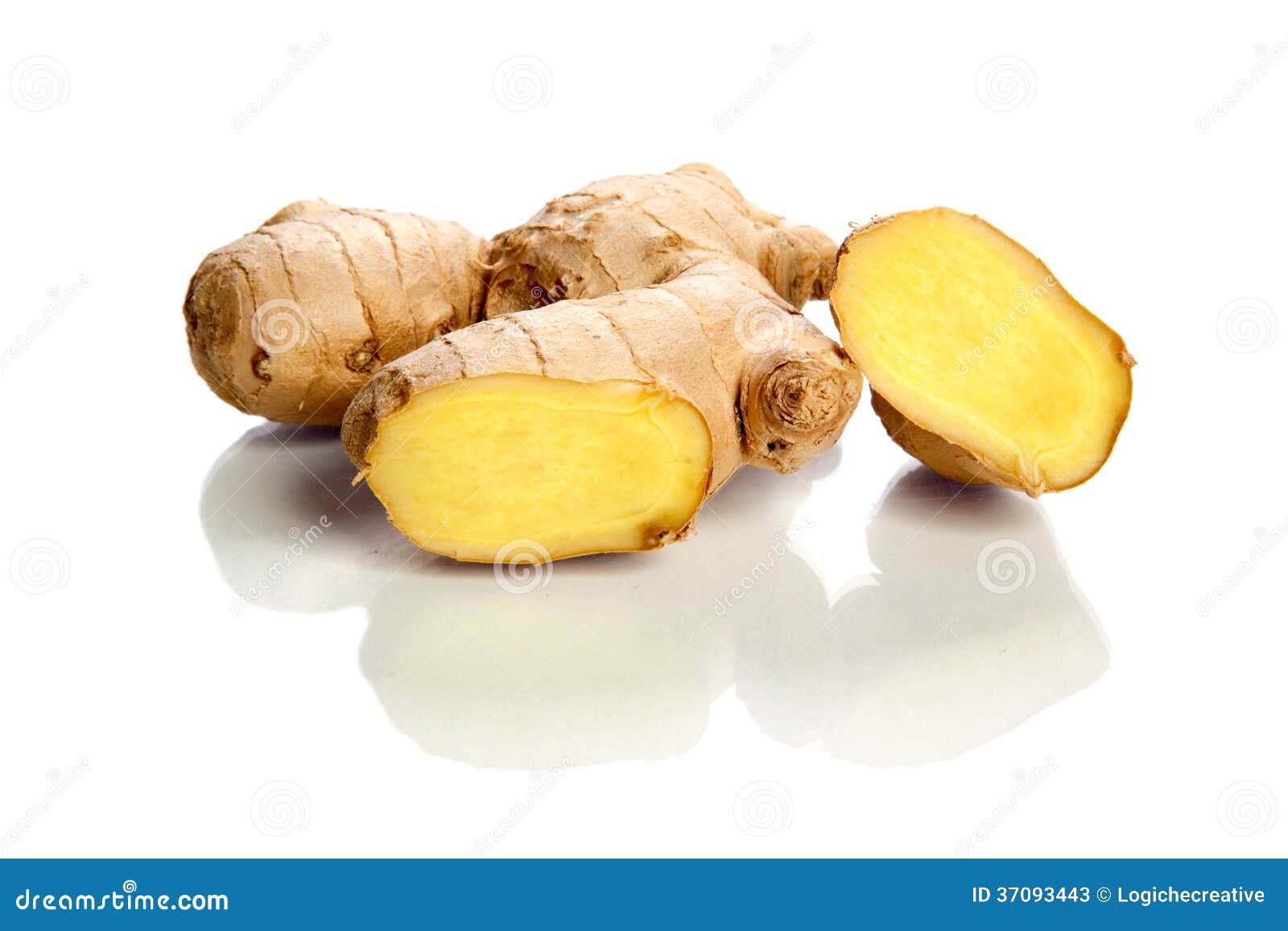 Ginger Isolated En El Fondo Blanco Imagen de archivo - Imagen de ...