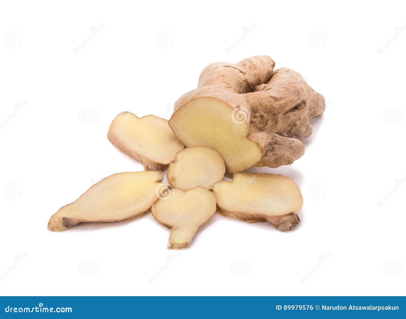 Ginger Isolated on White Background Stock Photo - Image of plant ...