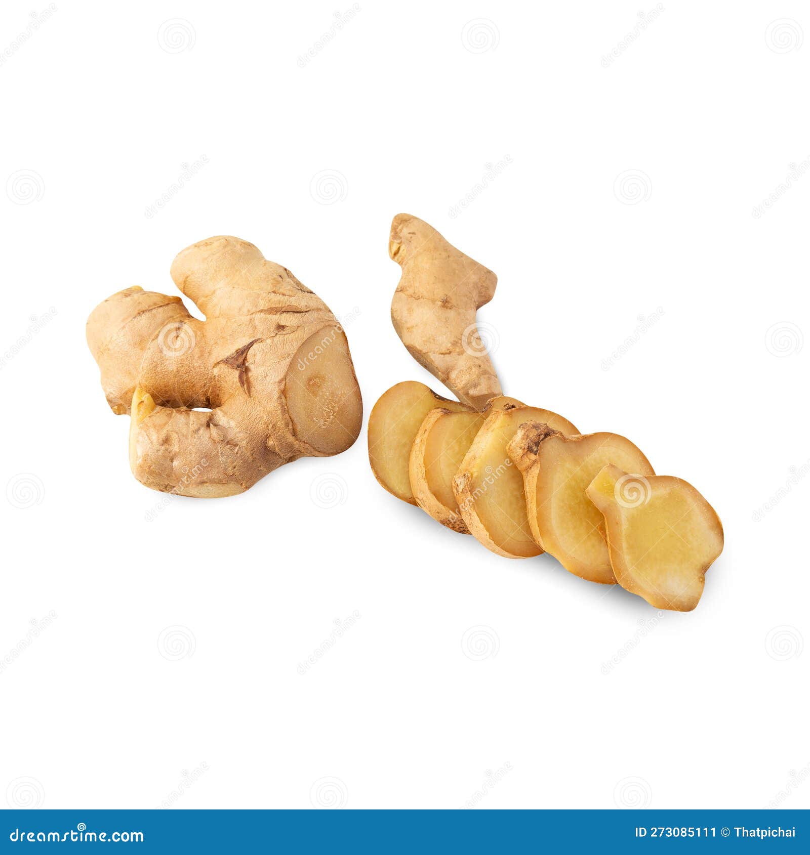 Ginger Isolated on White Background with Clipping Path. Stock Image ...