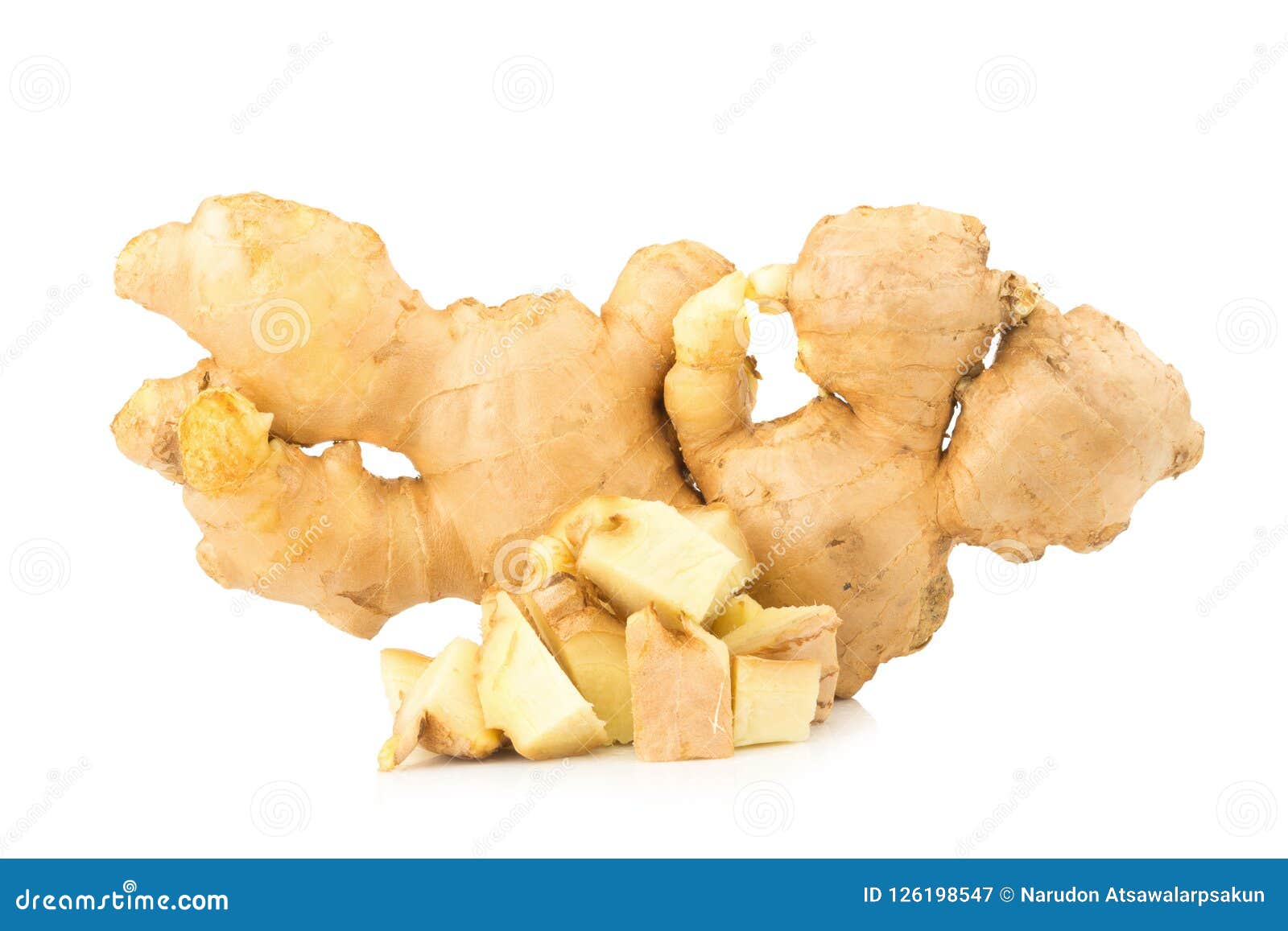 Ginger Isolated on White Background Stock Image - Image of nutrition ...